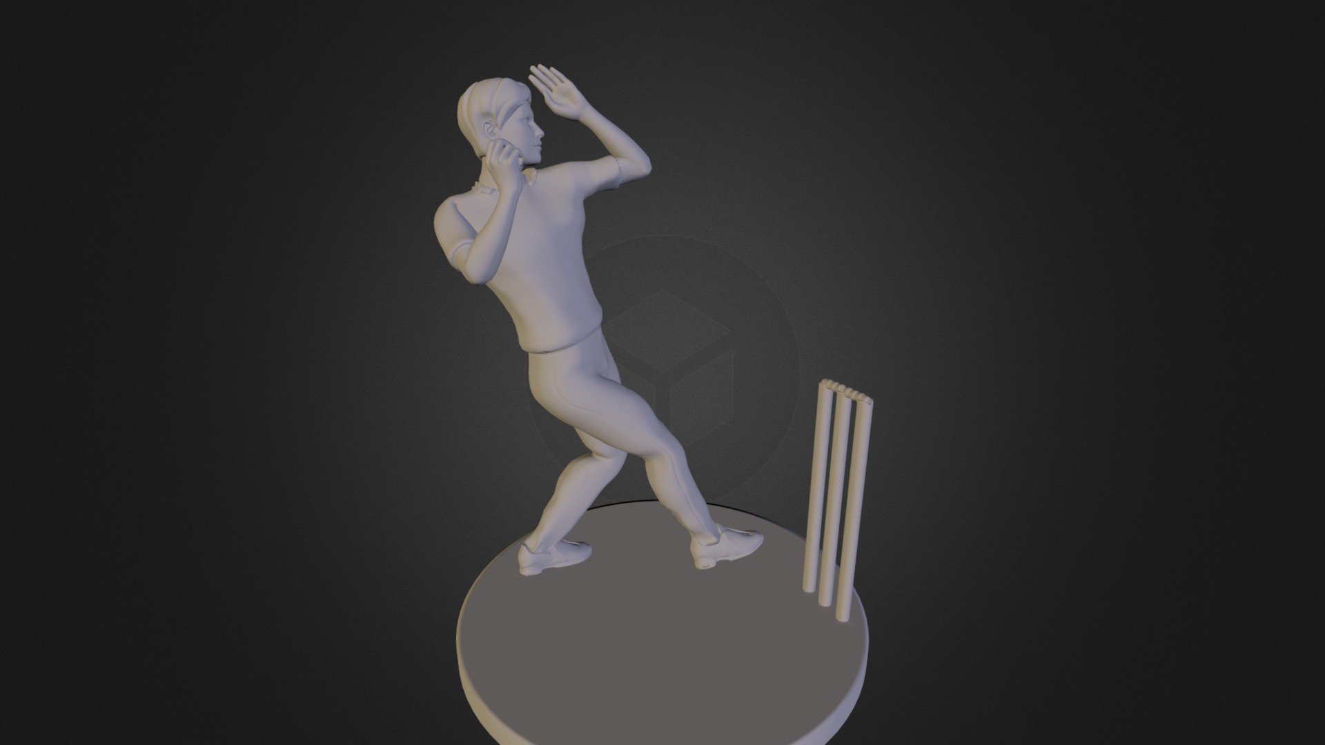 Pose # 7: Bowler Pose - 3D model by iPlay4Keeps (@3diotz) [7f31406 ...