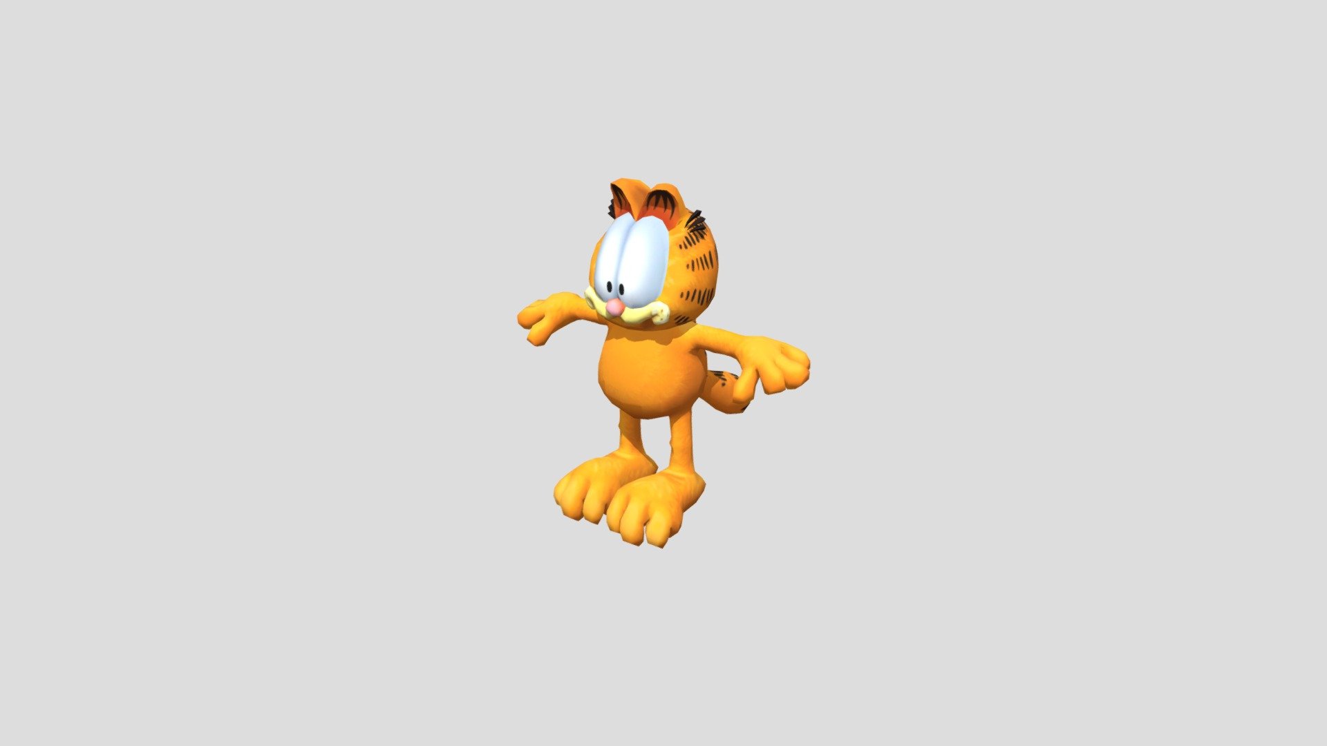 Garfield - Download Free 3D model by Beople 3D (@adrianmontrob10 ...