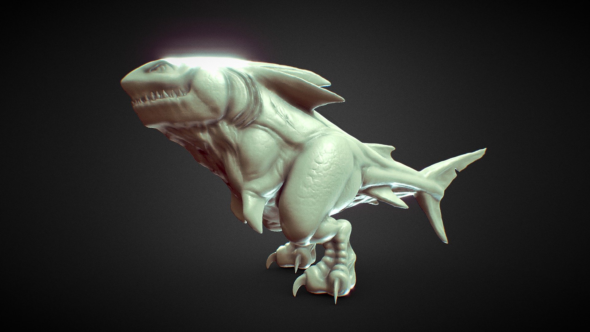 Megalodon Rex (WIP#1) Sculpting - Download Free 3D model by GenEugene ...