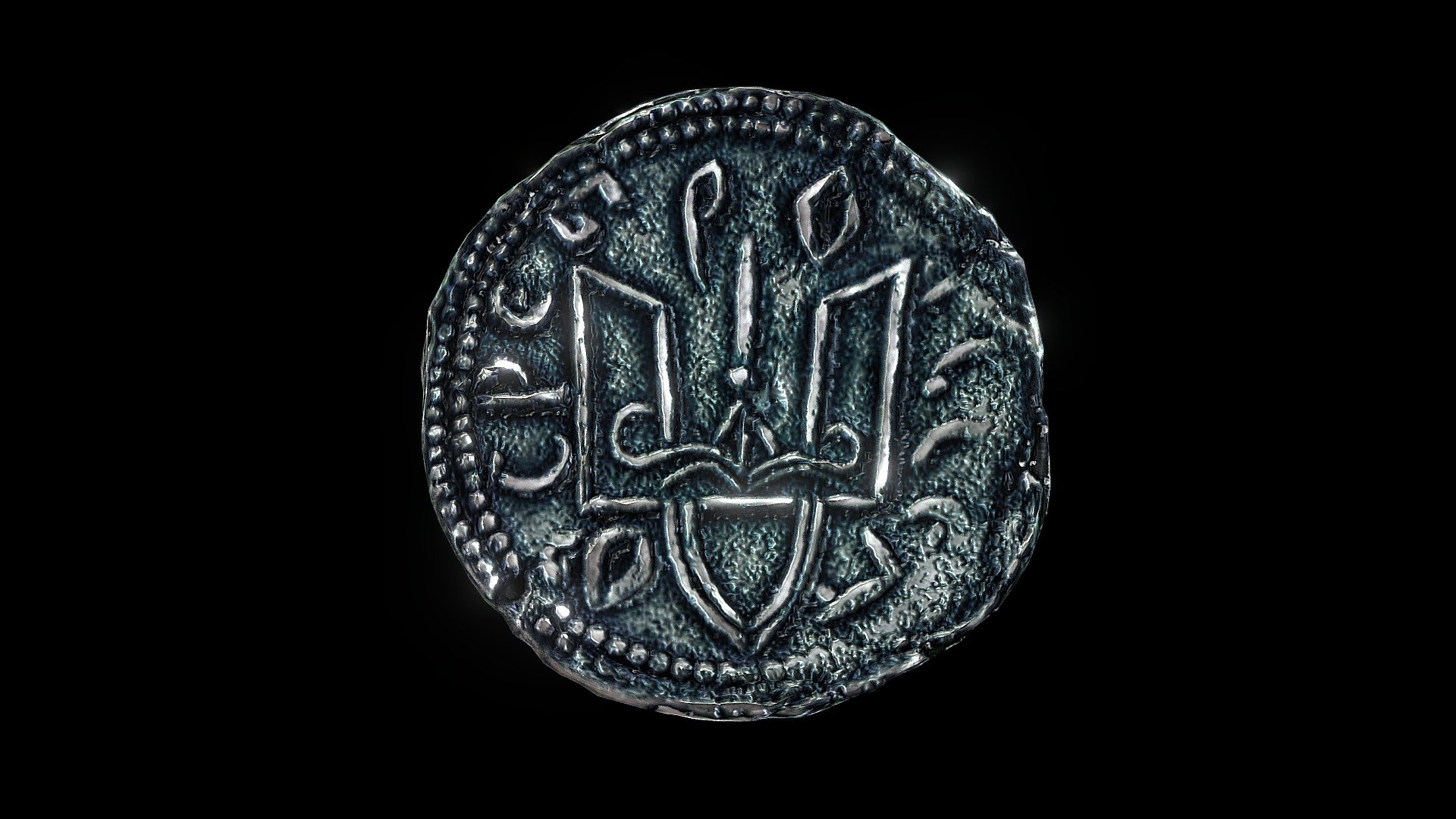Coin of Vladimir the Great X century - 3D model by Ostvitsya3D ...