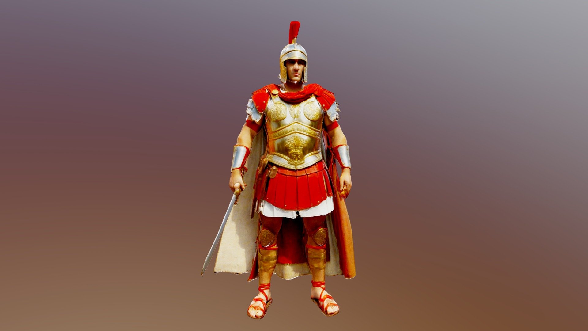 Roman legionary realistic - Download Free 3D model by 3dUVpro [7f373c4 ...