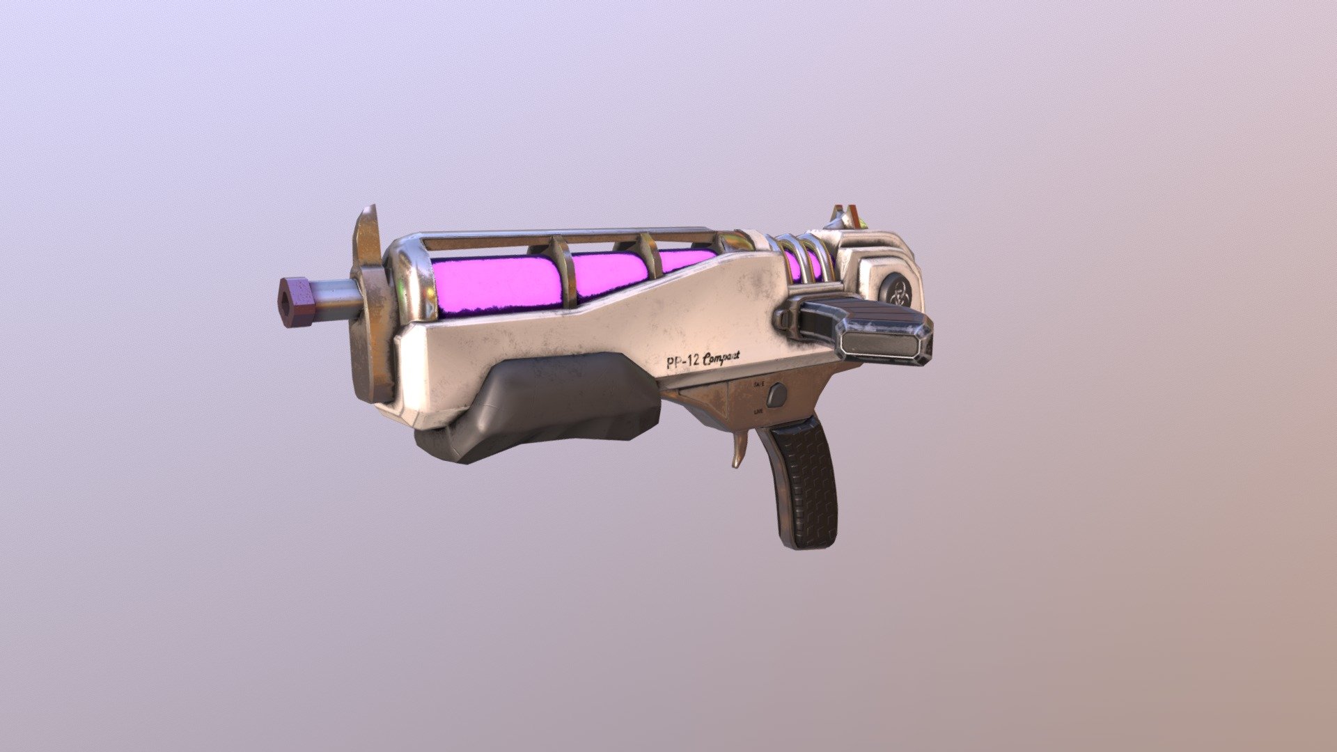 PP-12 Compact. Sci-fi SMG. - 3D model by Dan Jay (@DRJ3D) [7f38760 ...