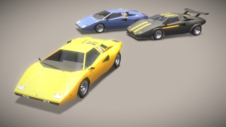 Countach 3D models - Sketchfab