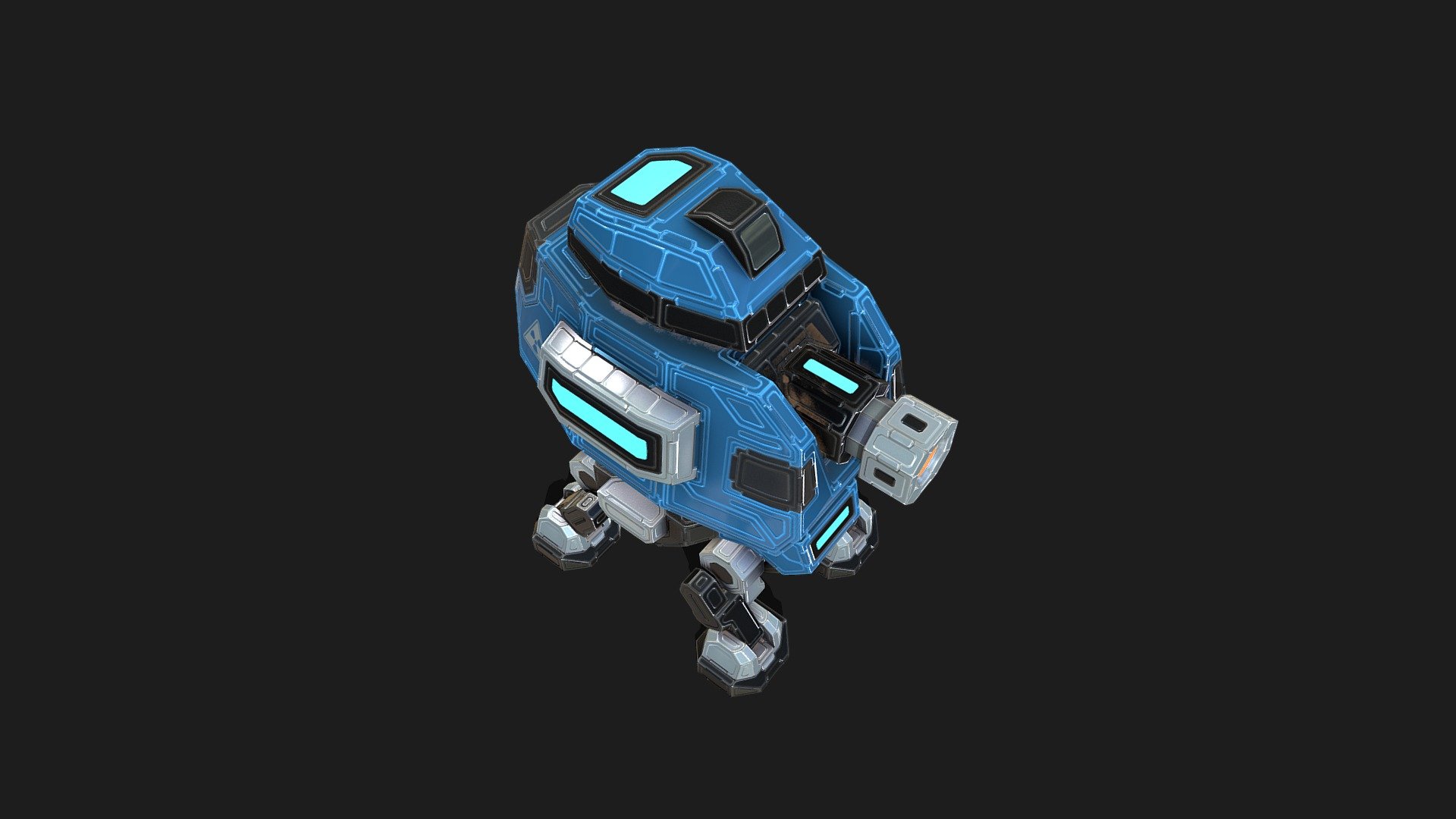 xWar: Heavy Plasma Bot - 3D model by Miguel Beckers (@miguelbeckers ...