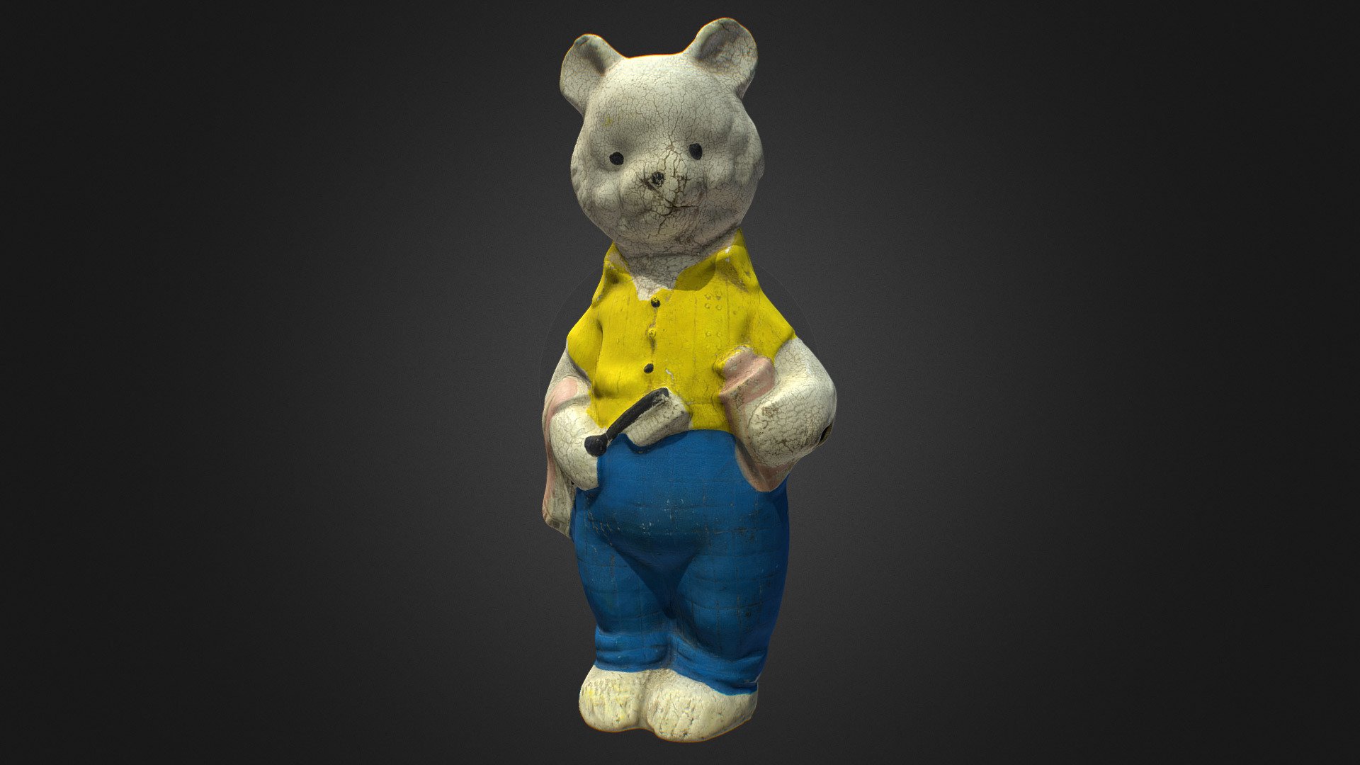Old USSR Soviet Rubber Toy Bear - 3D model by Skeptic (@texturus ...
