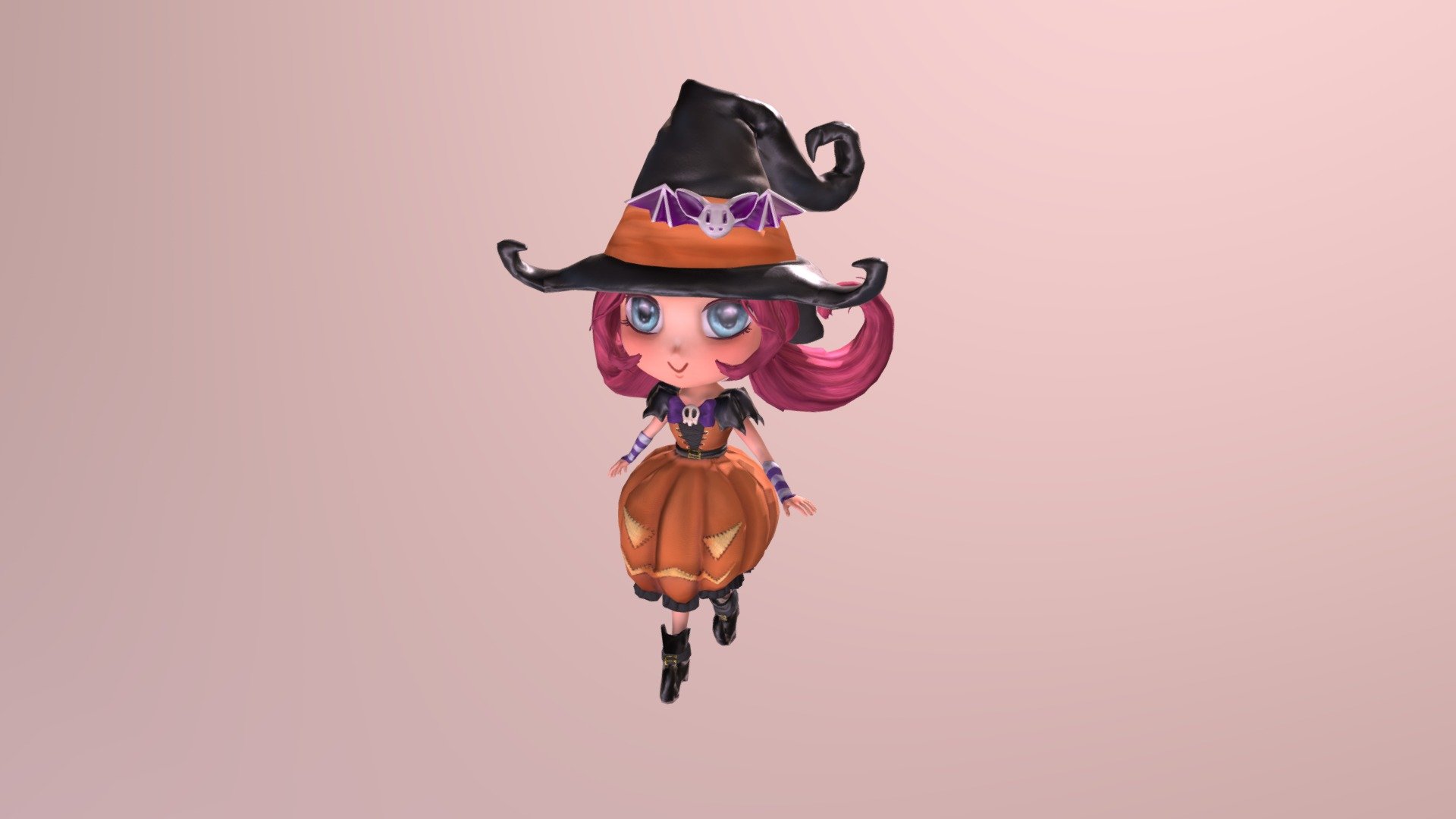 Little Witch - 3D model by Daniel-Marcel Reinders (@DonWippo) [7f3ae56 ...