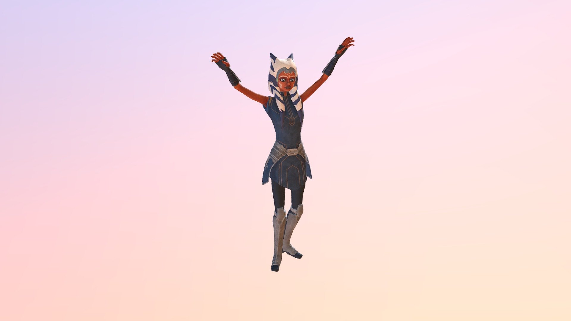 Ashoka Tano Dancing - Download Free 3D model by Just Ryk (@dryk4085 ...
