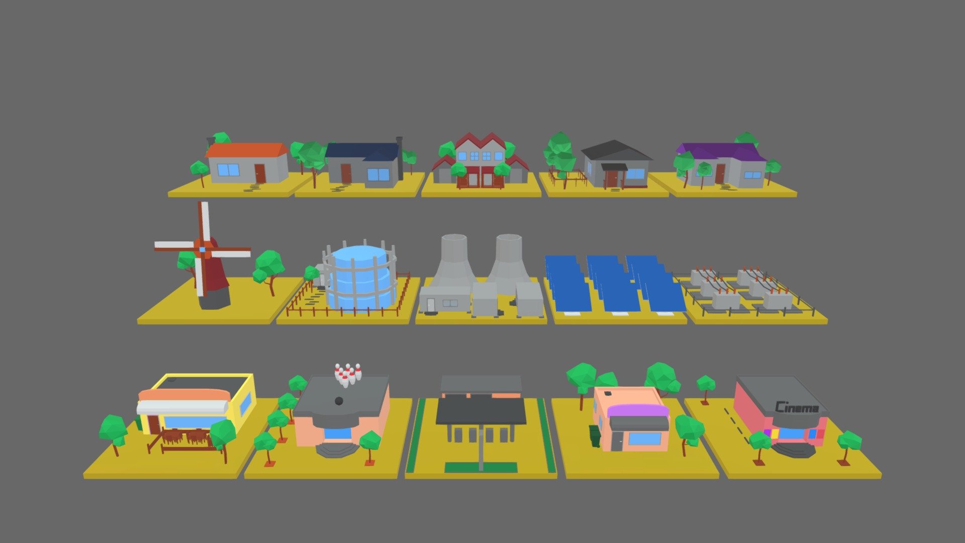 Low-poly building assets - Download Free 3D model by Adelaide Essex ...