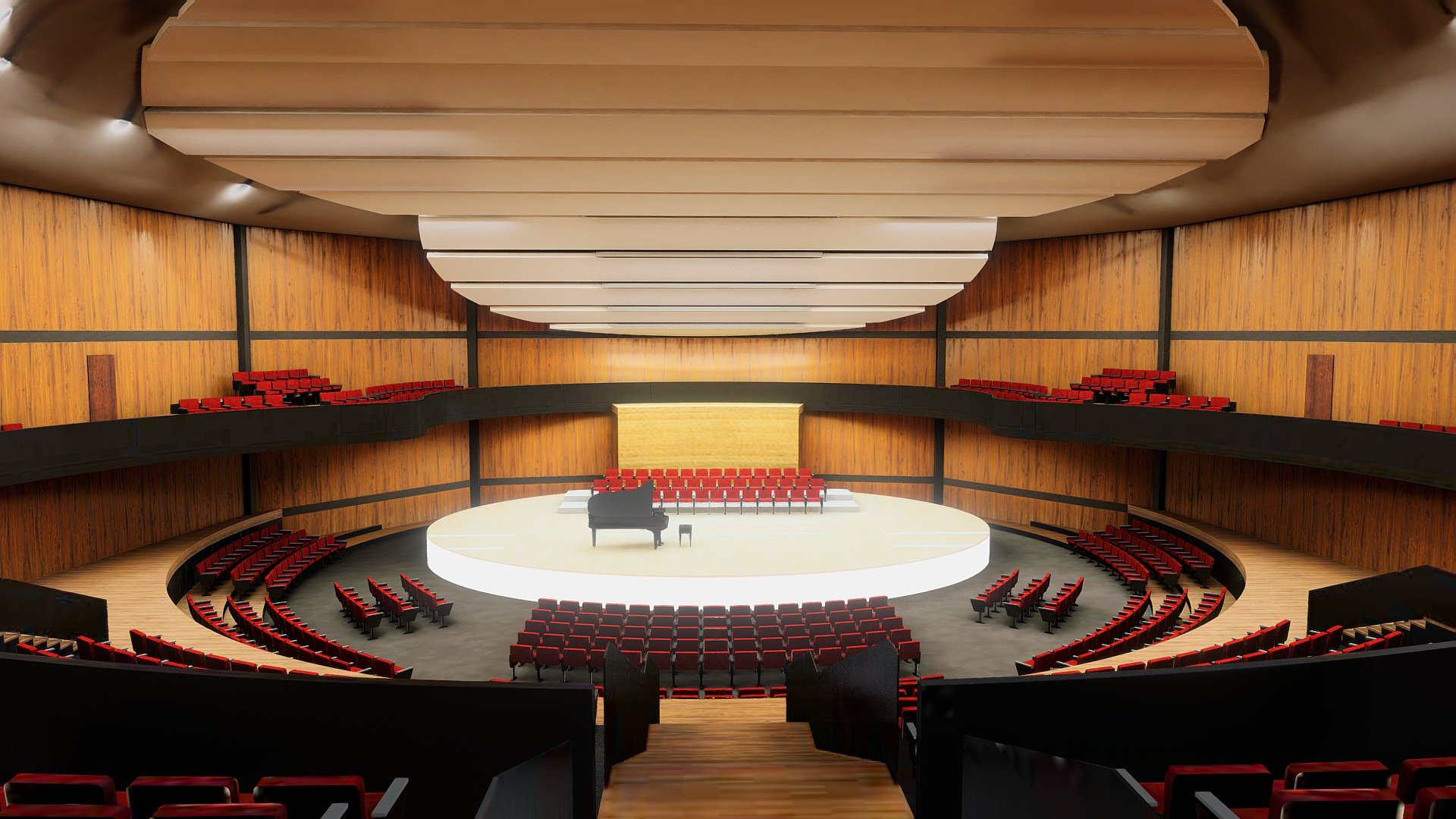 Concert Hall | Amphitheater VR Baked + Max Scene - Buy Royalty Free 3D ...