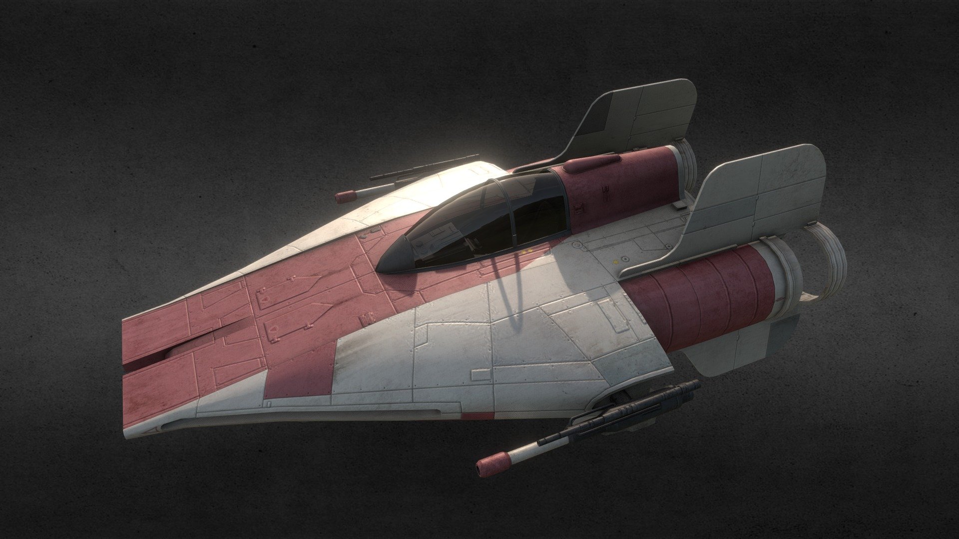 A-wing Starfighter - 3D model by Olof Moleman (@lordtrilobite) [7f3dc2c ...