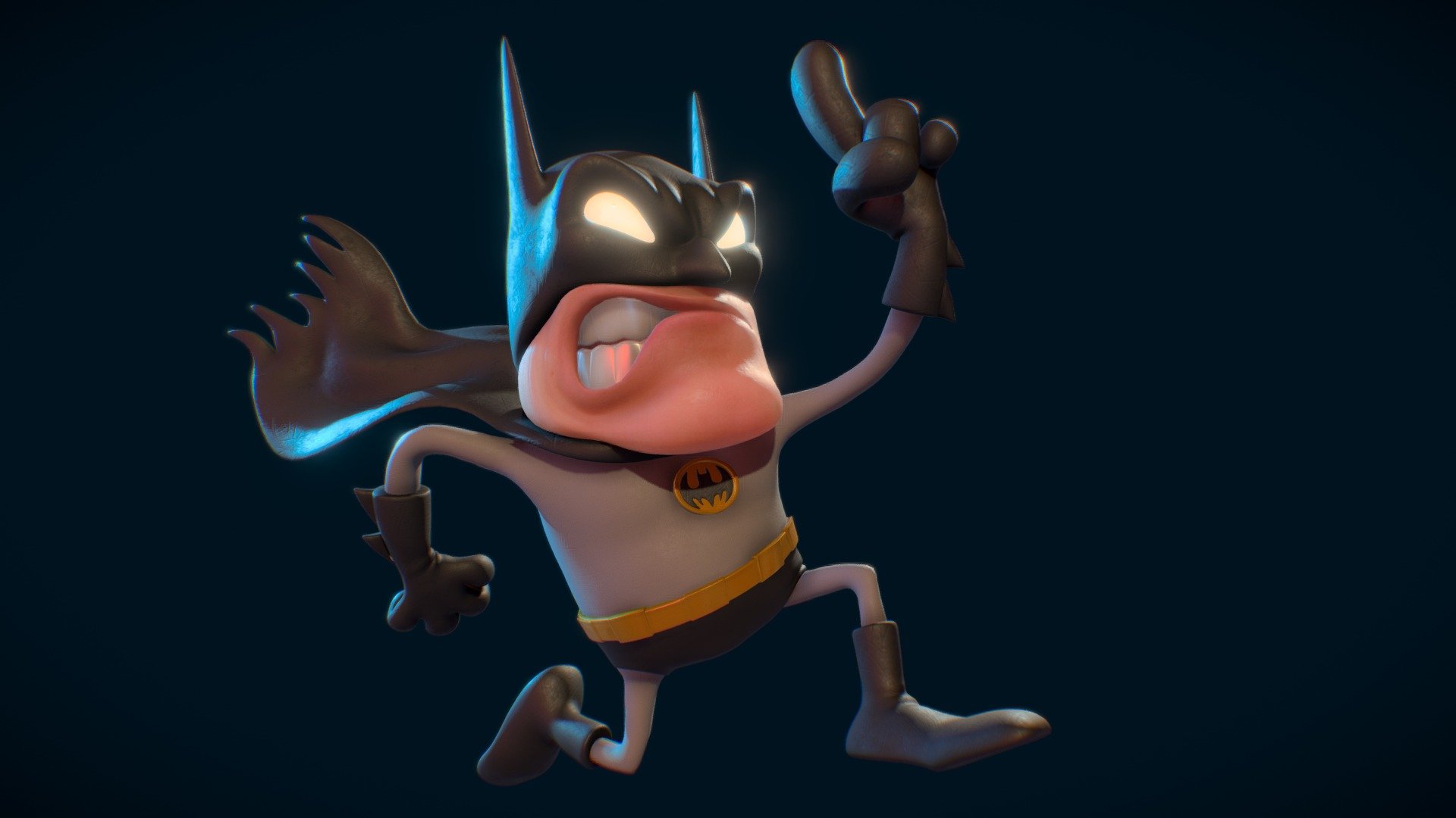 Batman Toon - 3D model by omar_hp [7f3e082] - Sketchfab