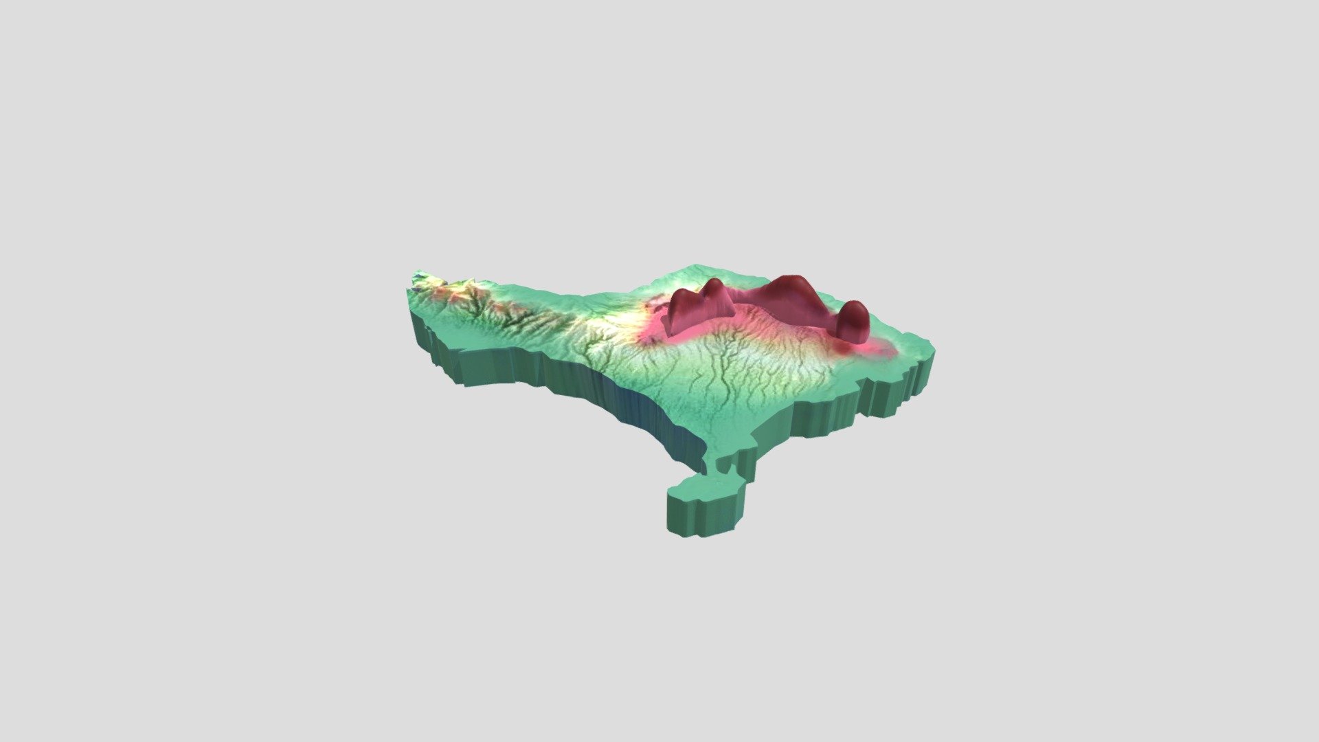 Peta Bali - 3D model by ervinaanatasya [7f3ecf2] - Sketchfab