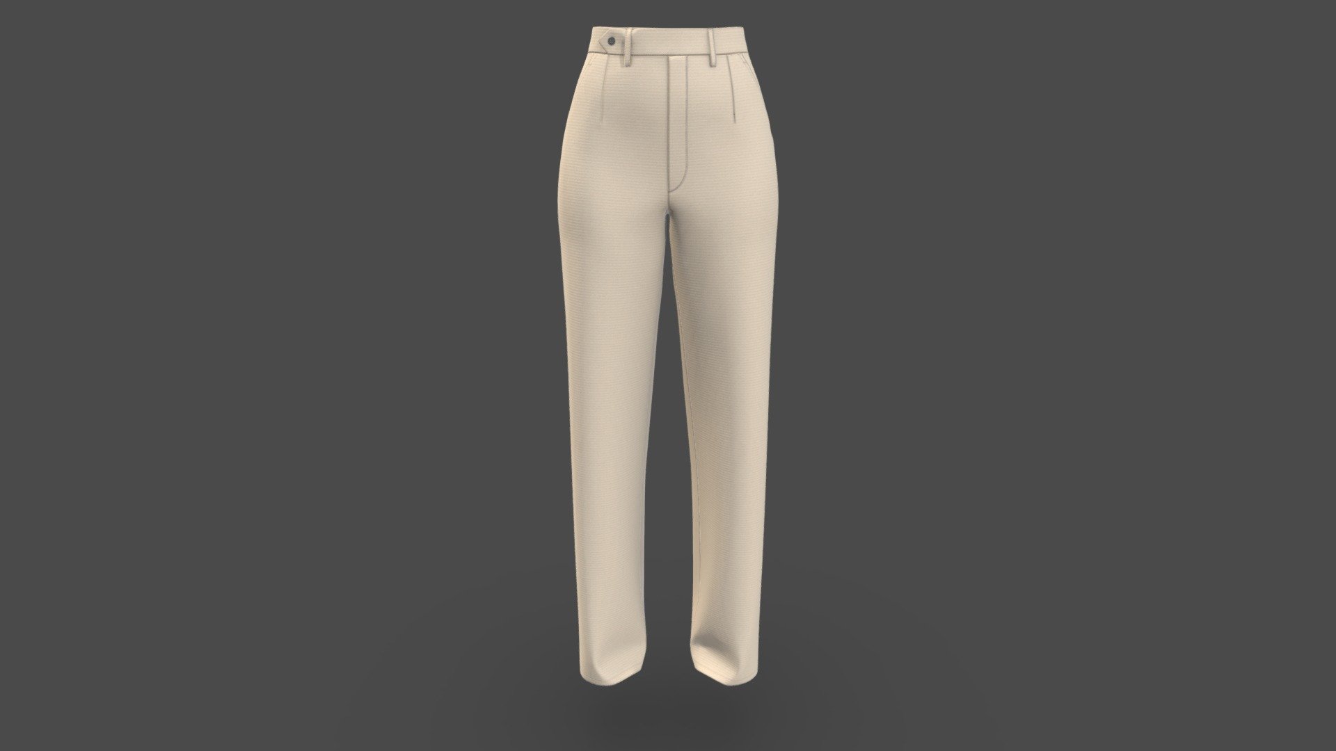 Women Fashion Apparel Chino Pant - Buy Royalty Free 3D model by ...