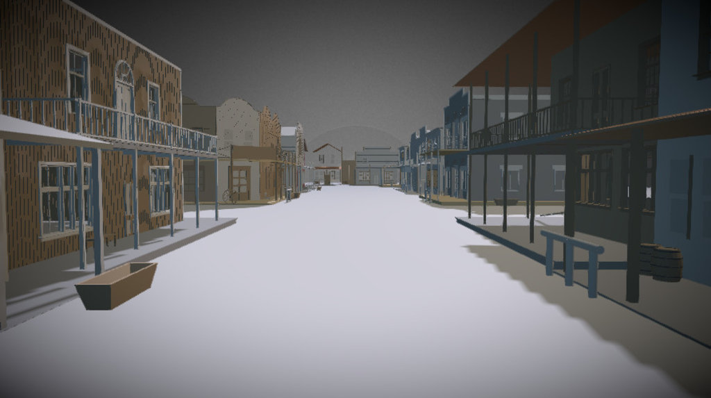 western town crossroads - 3D model by archipunk [7f4049e] - Sketchfab