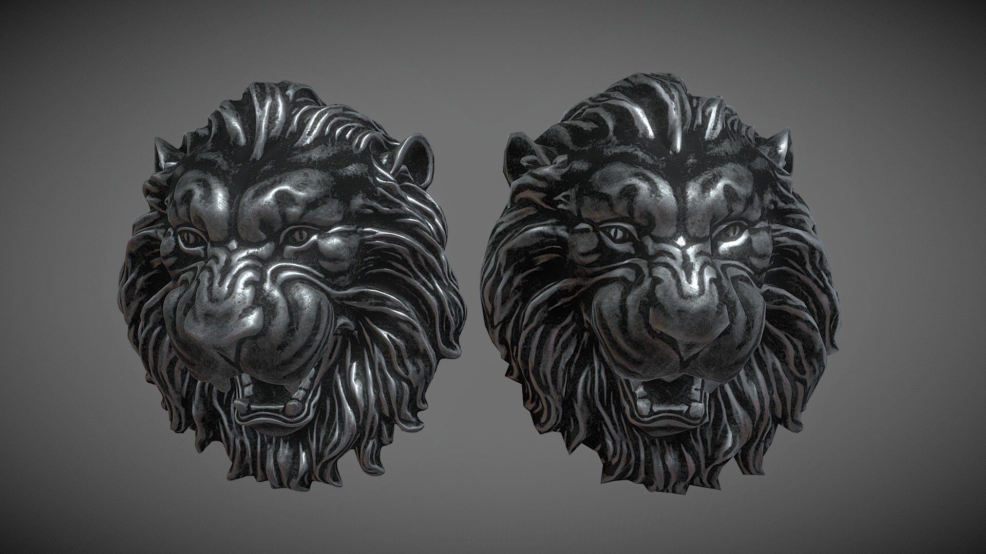 Lion Head - 3D model by mayurleo [7f42d17] - Sketchfab