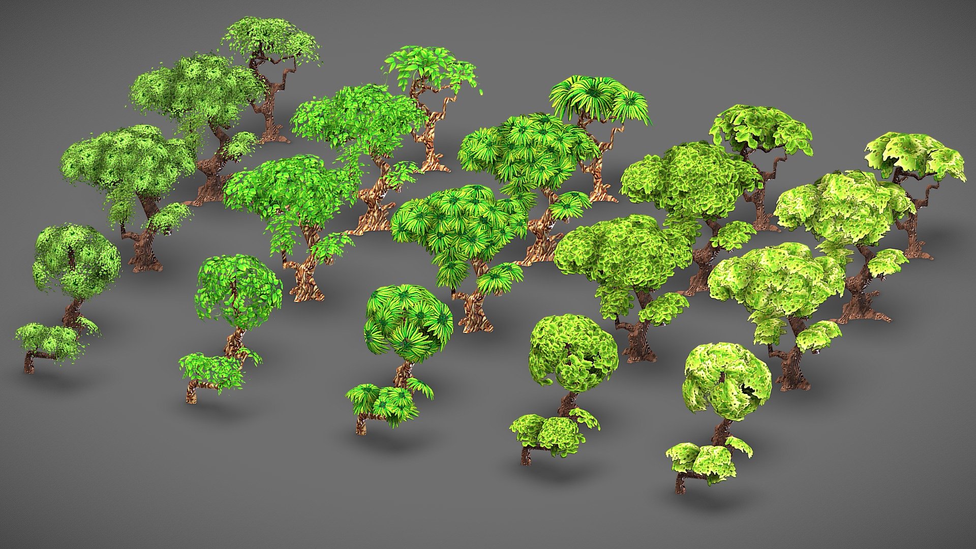 Toon Trees - Buy Royalty Free 3D model by Realtime (@gipapatank ...