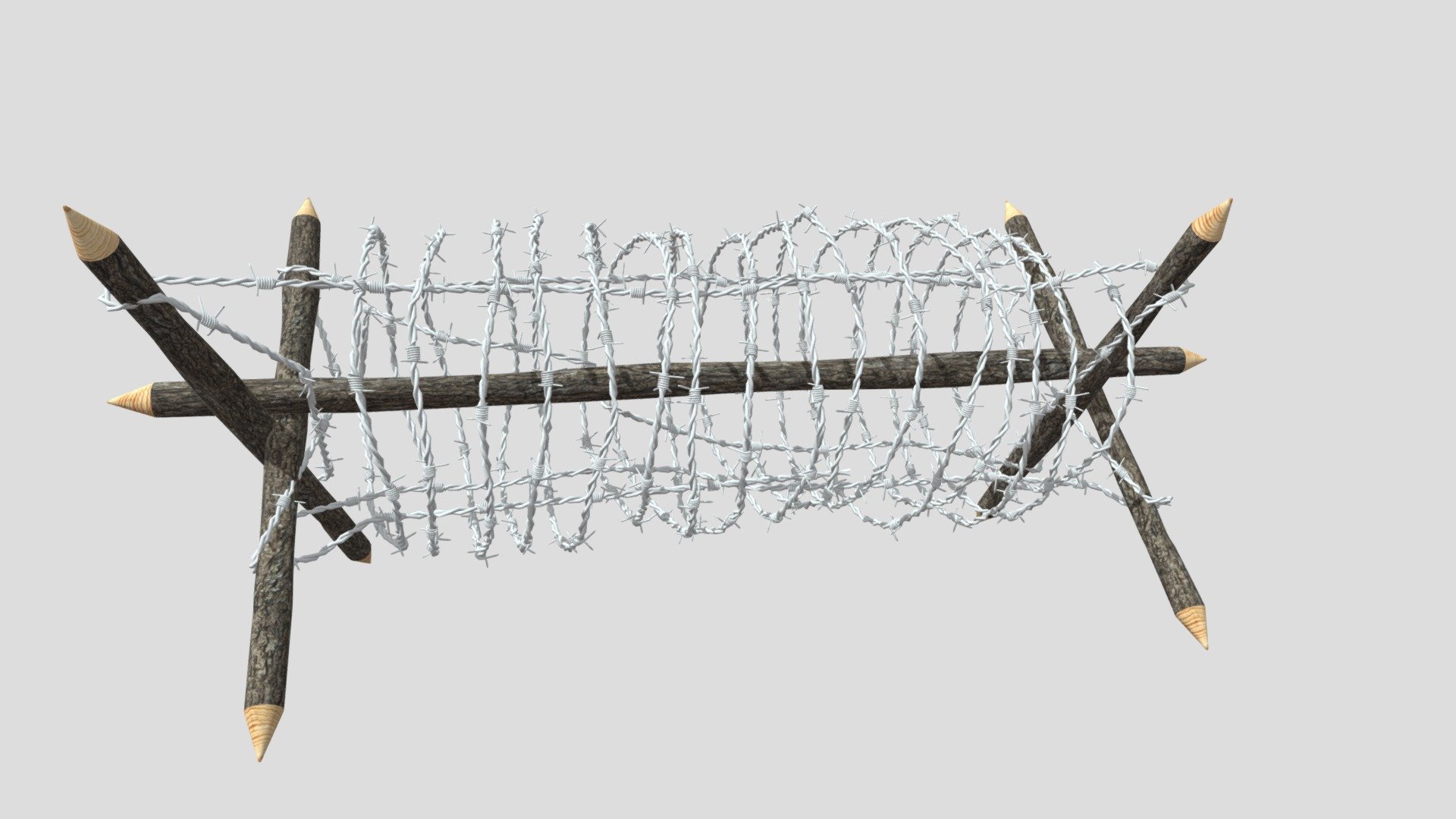 Barb Wire Obstacle 2 - Buy Royalty Free 3D model by dragosburian ...