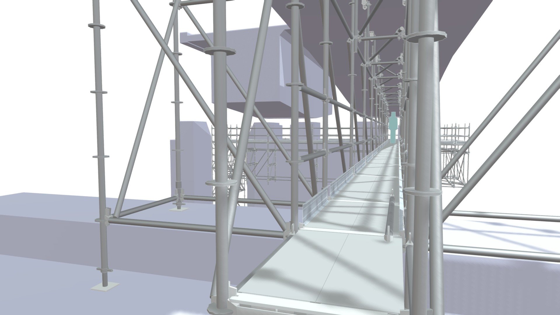 passerelle suspendue - 3D model by GLRO [7f45f9b] - Sketchfab