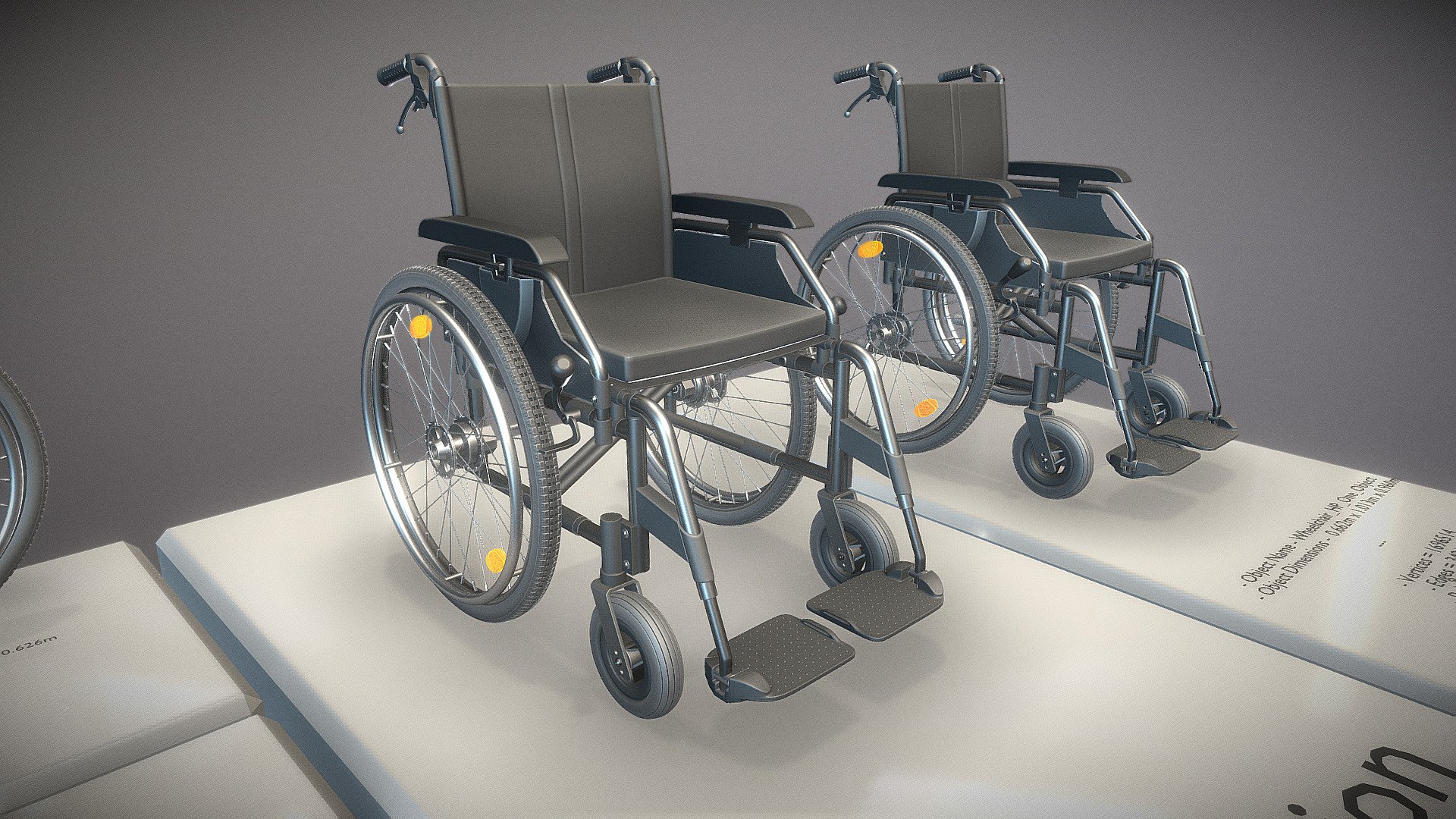 Wheelchair High-Poly Version - Buy Royalty Free 3D model by VIS-All-3D ...