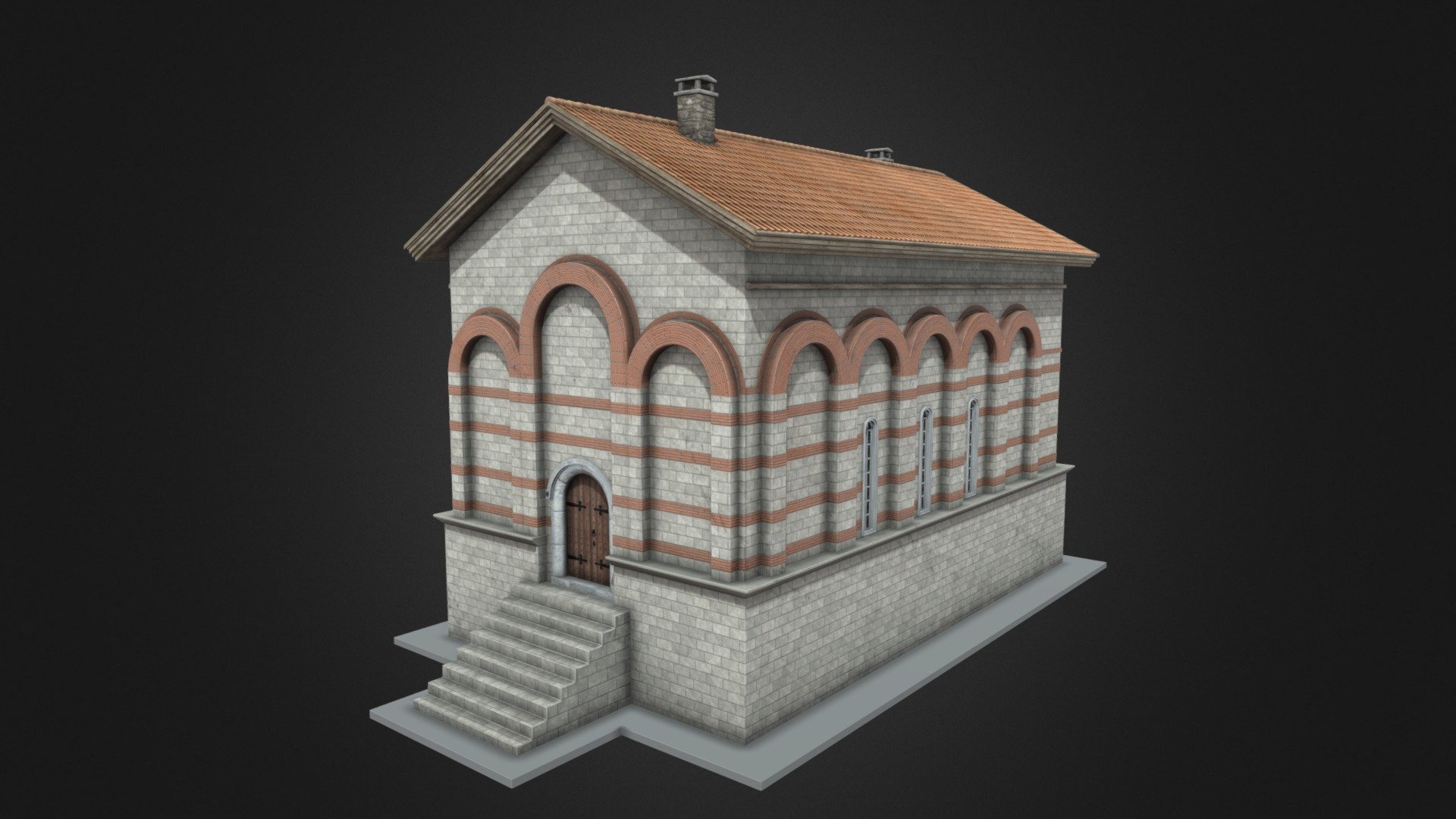 Town-Fortress Cherven Administration Building - 3D model by Tornado ...