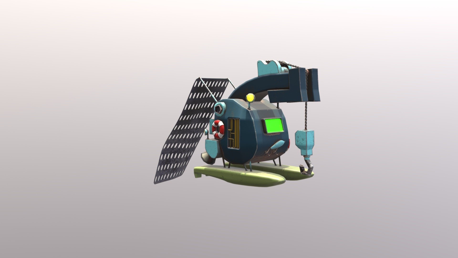 Fishing Mech - 3D model by Gregamo (@Nashrath) [7f48e39] - Sketchfab