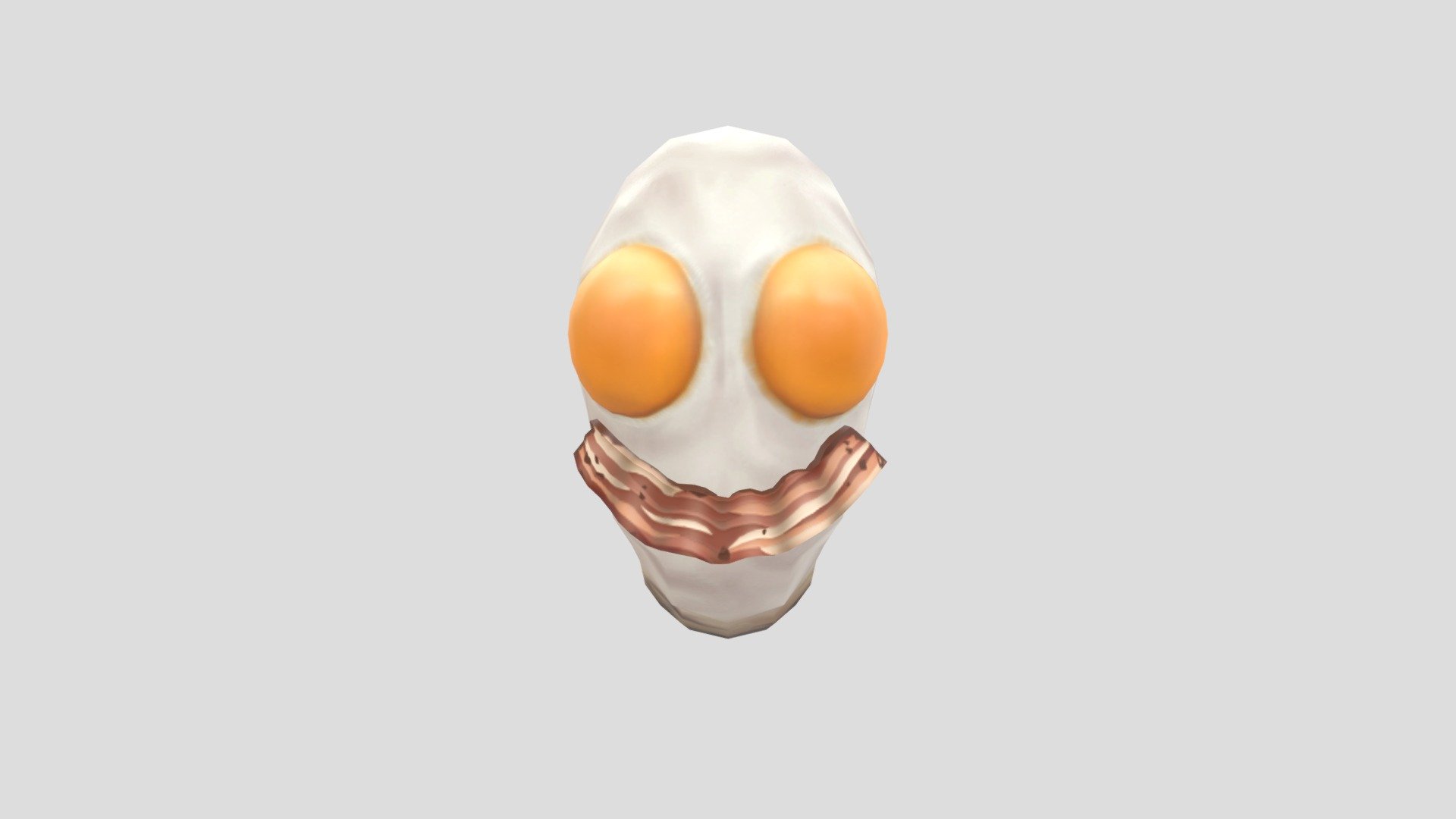 bacon_egg_face - 3D model by CameronAllen [7f4976a] - Sketchfab