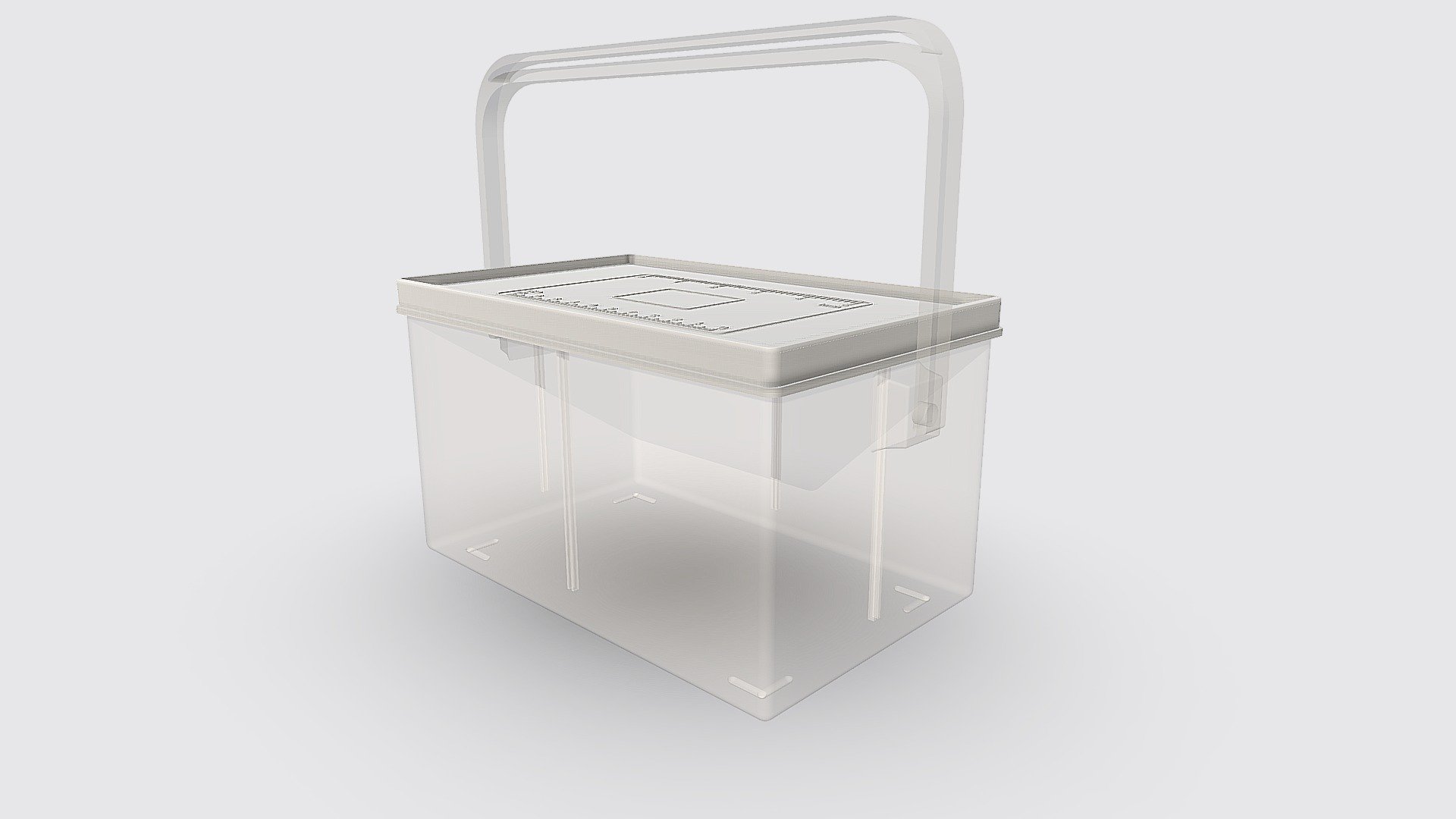 Plain Plastic Container (160W X 120D X 100H mm) - 3D model by ...