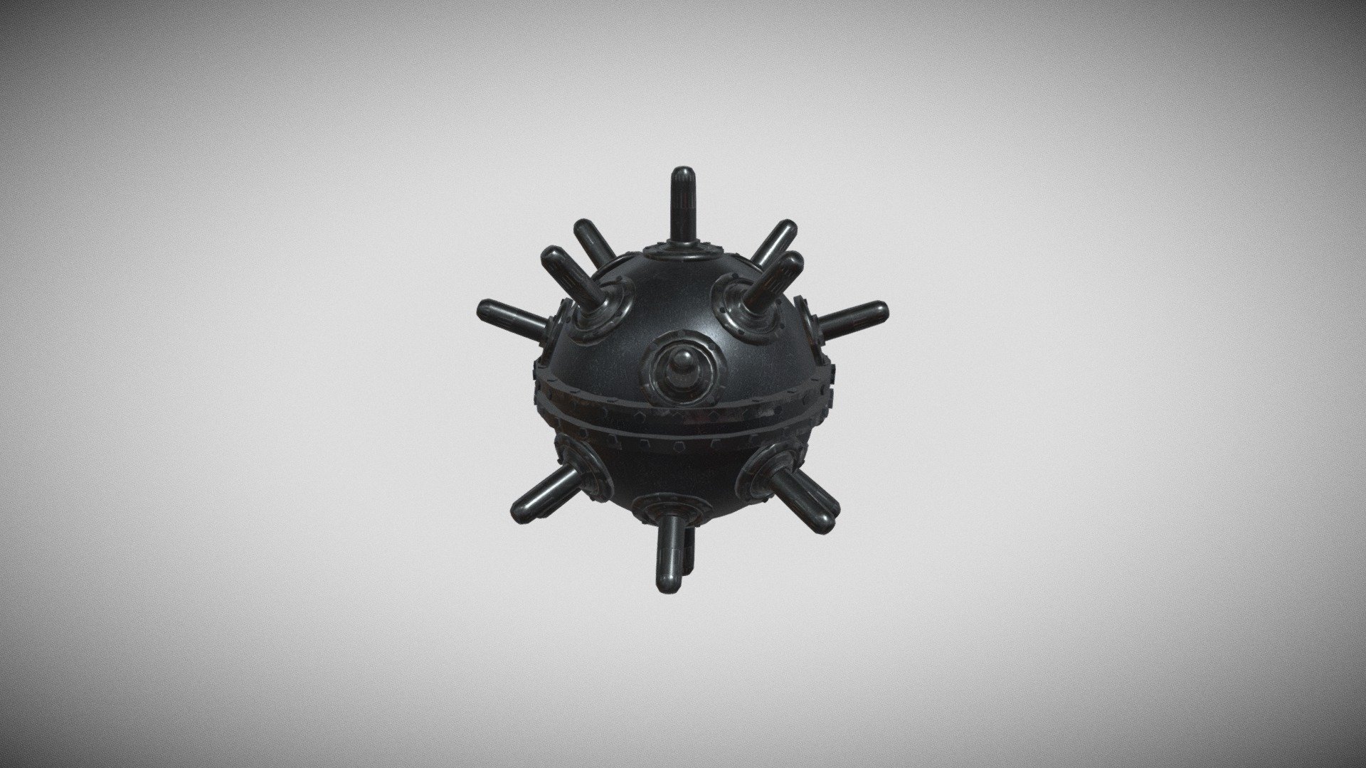 Sea Mine Black - Download Free 3D model by AbsoluteMadLadd [7f50353 ...