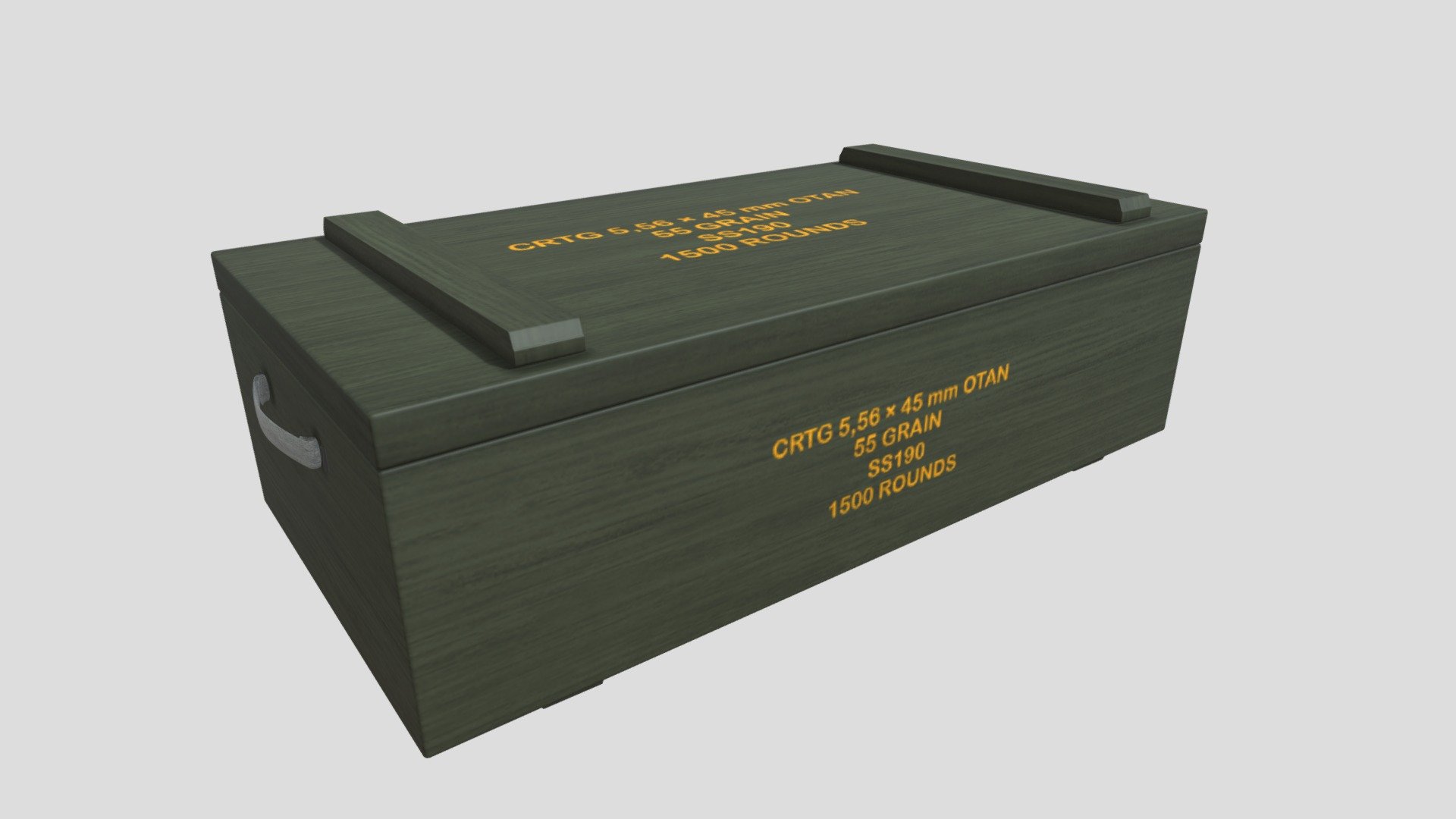 Ammo Metal Wood Box with bullets - Buy Royalty Free 3D model by kopofx ...