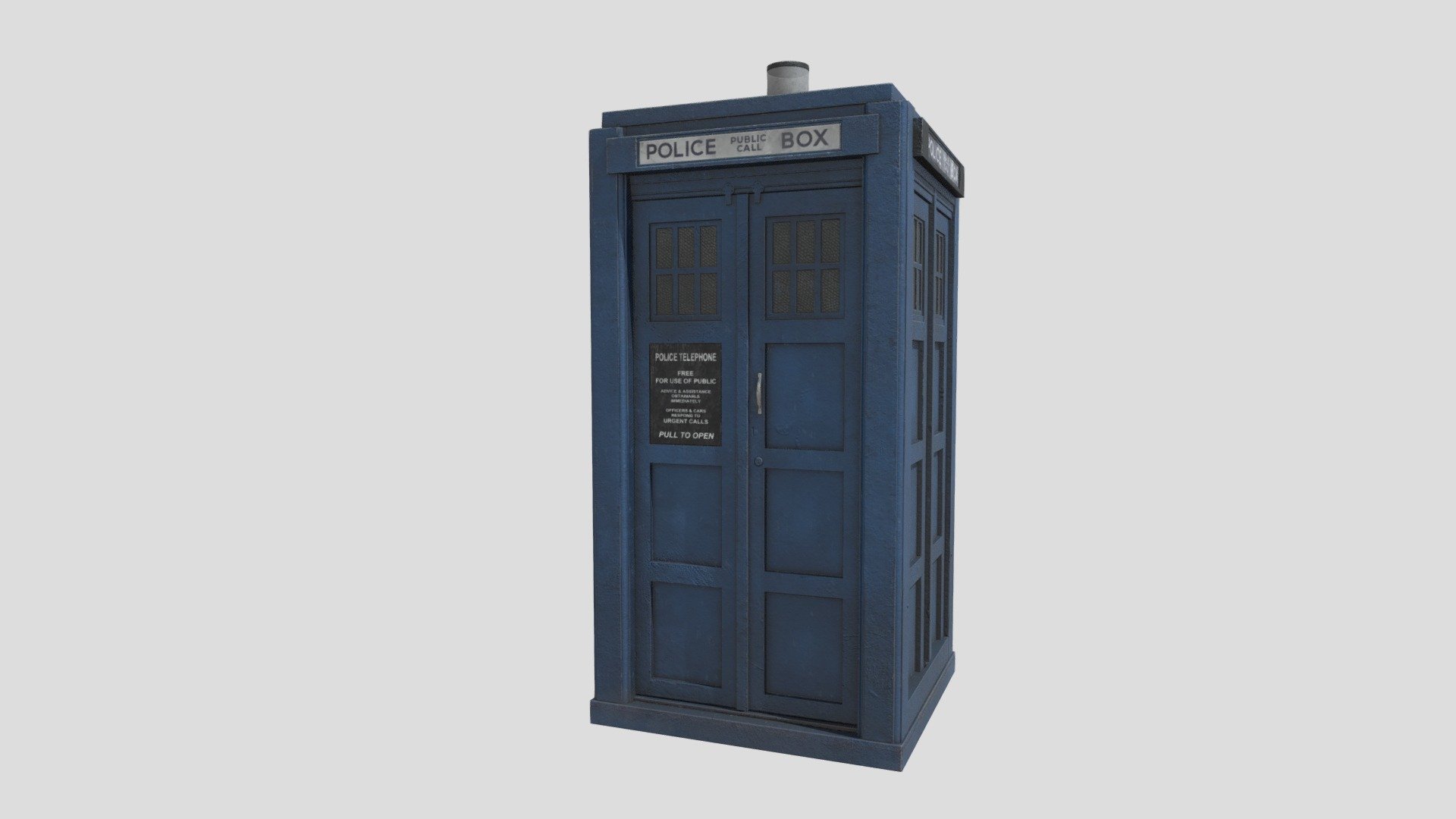 4rd Doctor's TARDIS (1974) - 3D model by Conor Norwood (@ConorNorwood ...