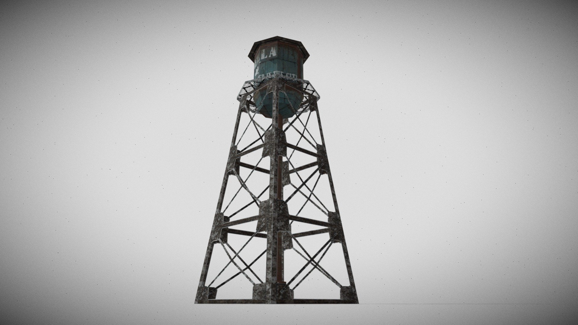 PSX prop - WaterTower_2 - 3D model by Wardster (@WardsterSAW) [7f51a6d ...