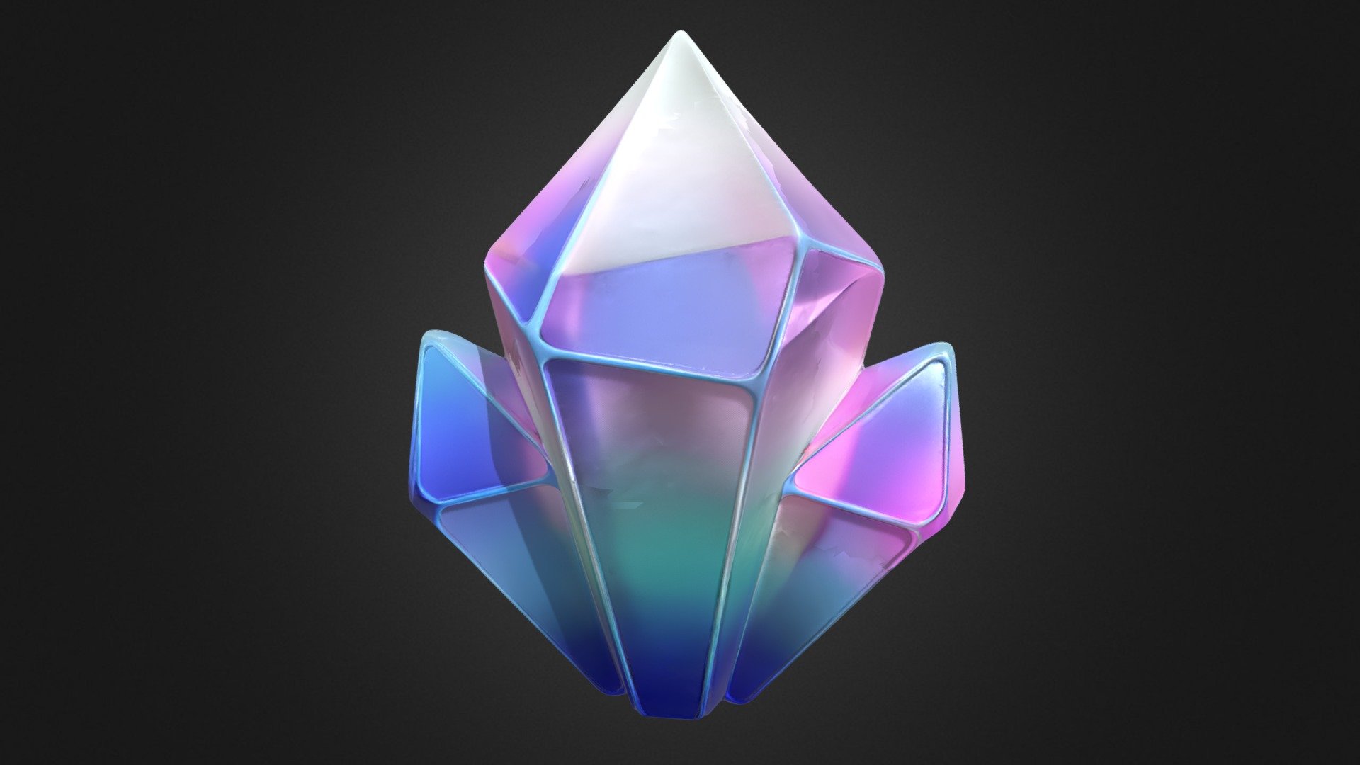 Crystal Cluster - 3D model by Korvana Studio (@korvanastudio) [7f530eb ...