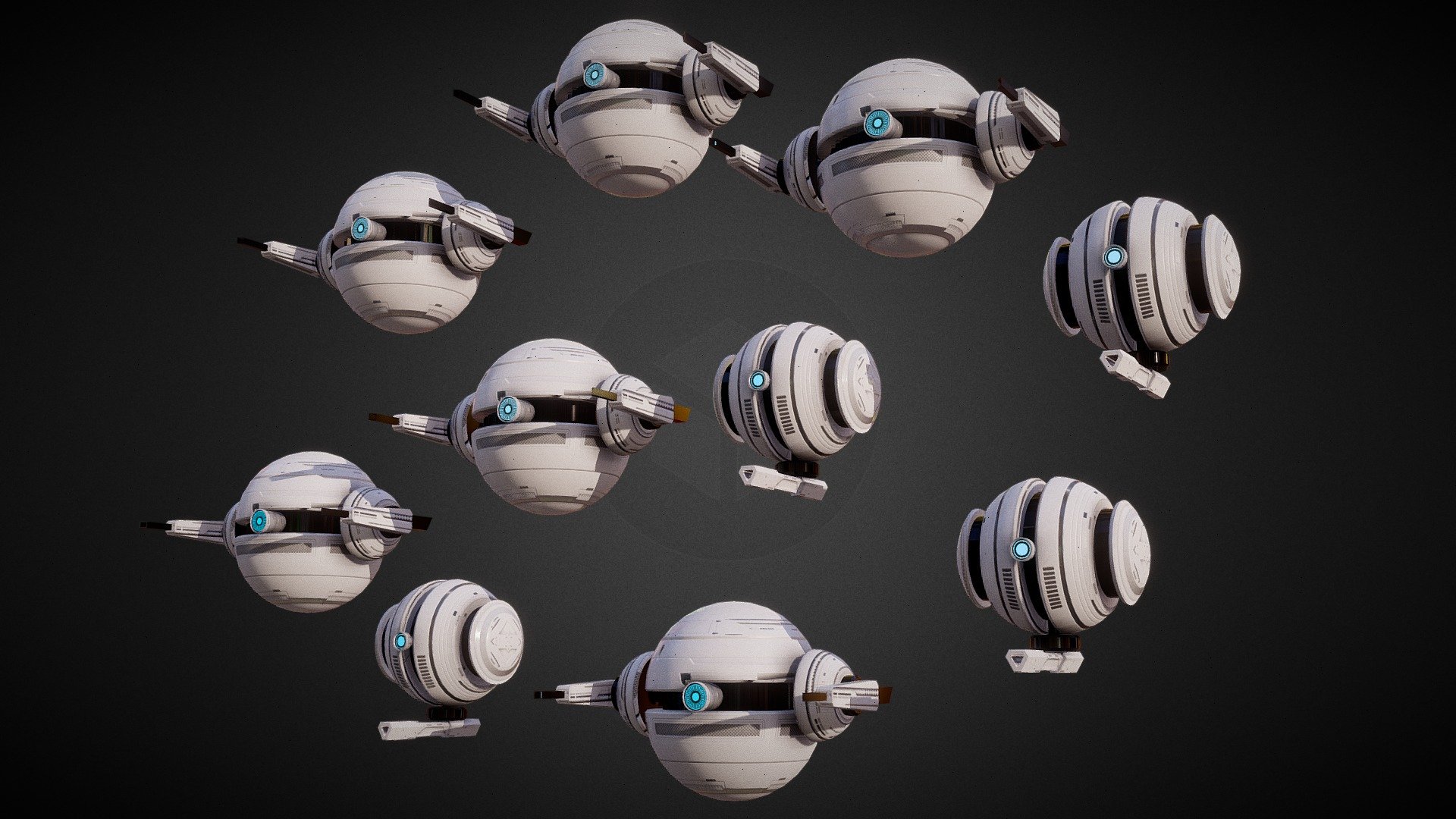Sci-fi Bots - Download Free 3D model by Nicholas-3D (@Nicholas01 ...