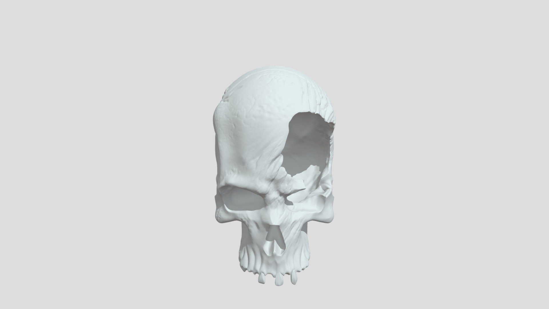 Cracked Skull - Download Free 3D model by nainglin2 [7f5435c] - Sketchfab