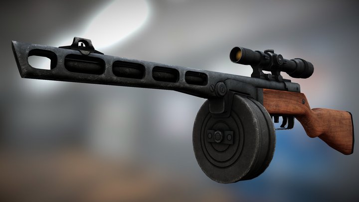 Machine-gun 3D models - Sketchfab
