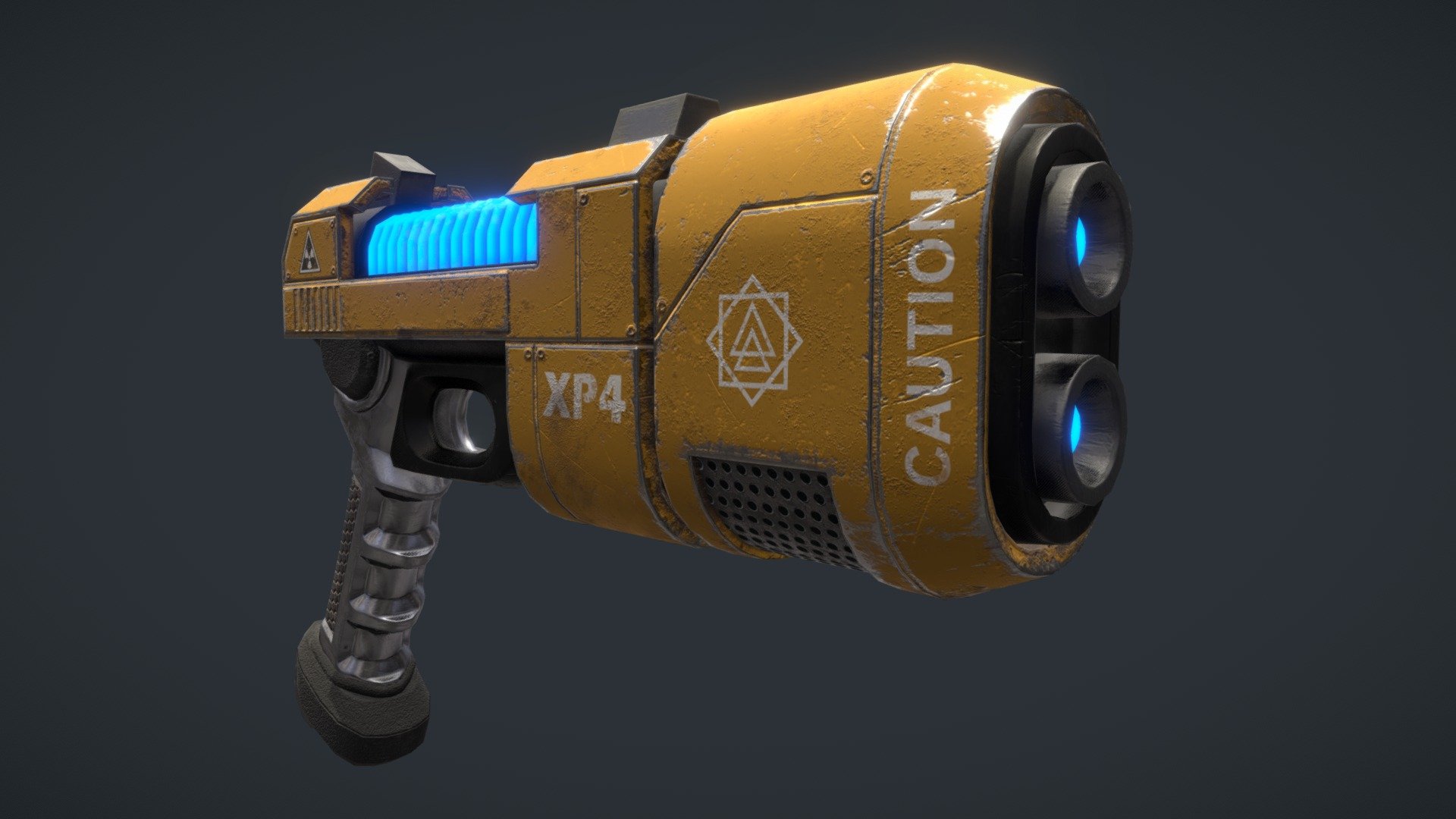 Sci-fi energy gun - 3D model by ArnauSB [7f55c86] - Sketchfab