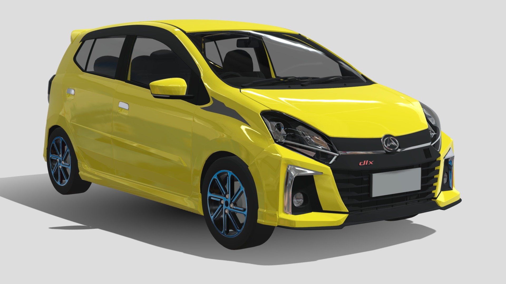 2019 Daihatsu Ayla R dlx - 3D model by Raysh (@Raysh_.) [7f56010] - Sketchfab