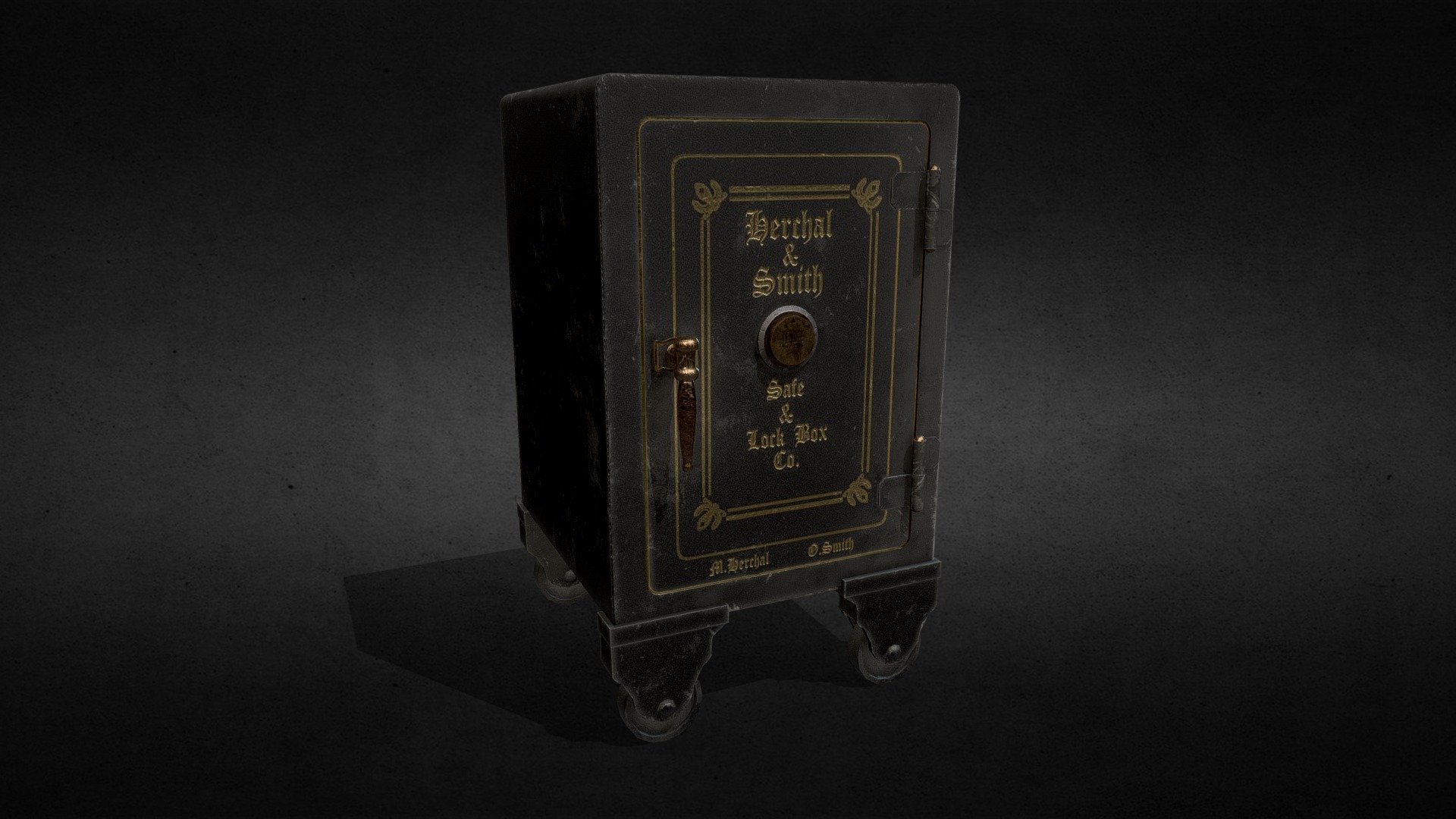 Western Style Antique Safe - Download Free 3D model by Smoggybeard ...
