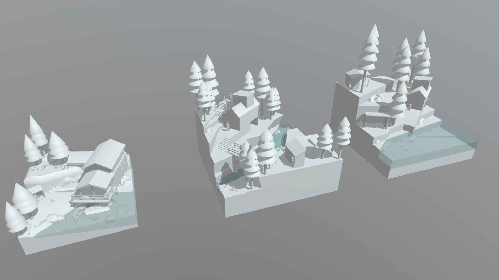Forest Loner - Blockout - 3D model by JensDeBrabanter (@JensDeBra ...