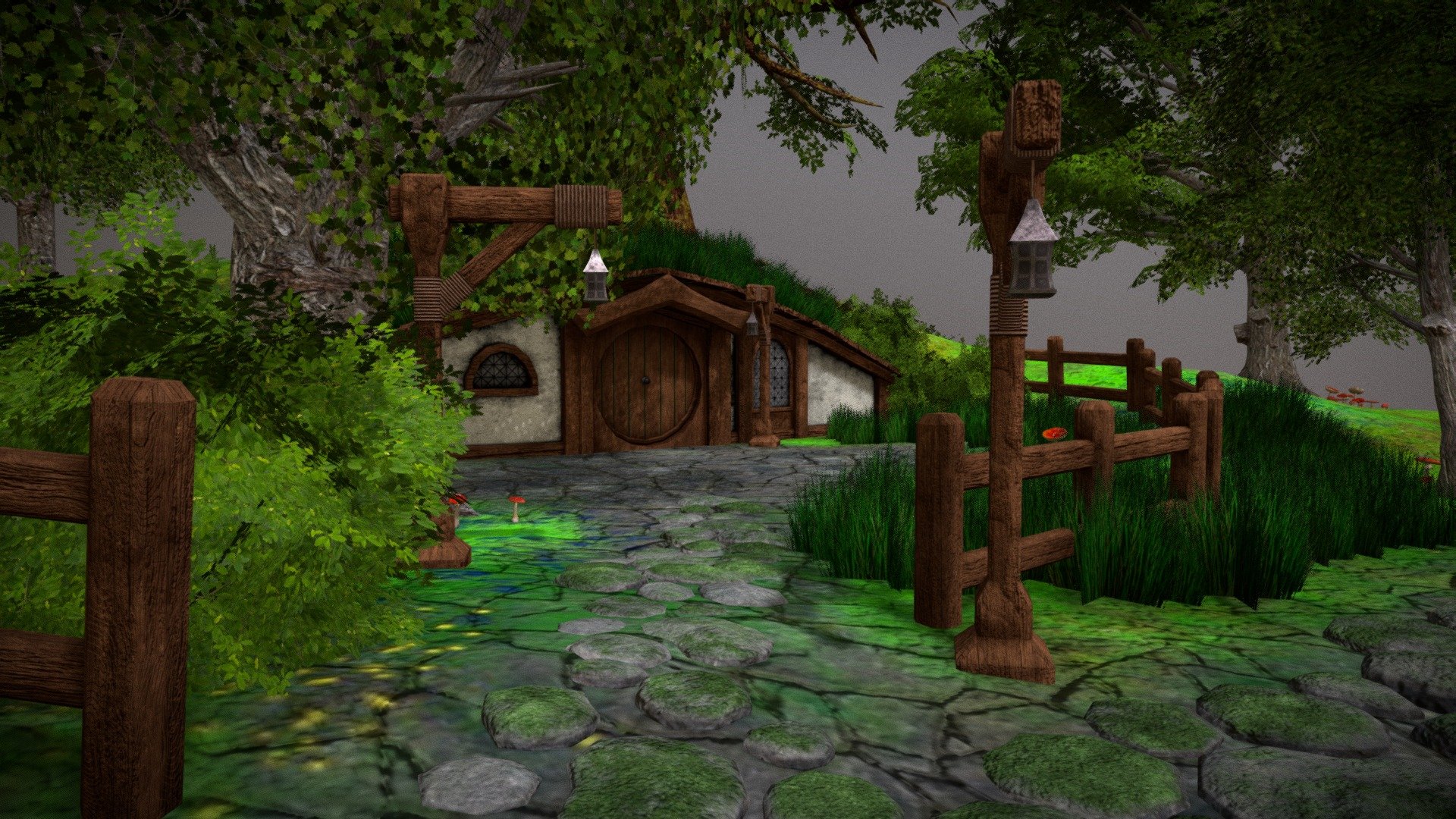Hobbit House - Download Free 3D model by Nantar [7f593b3] - Sketchfab