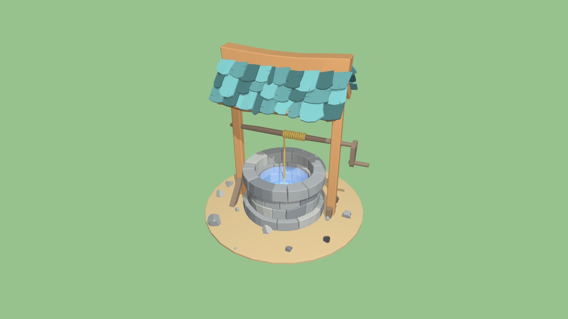 Low Poly Well - Download Free 3D model by Tipyx [7f5b4fc] - Sketchfab
