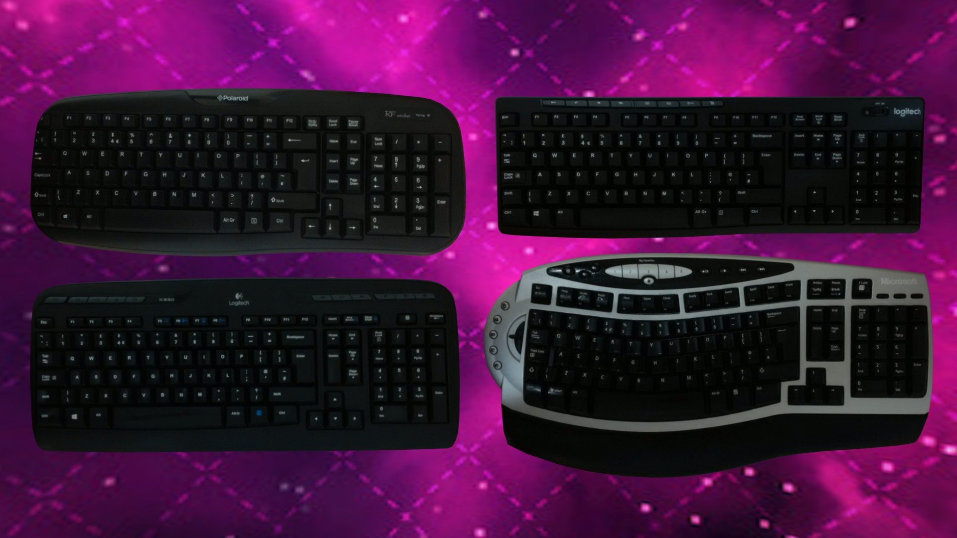 Keyboard Set Super Low Poly FREE - Download Free 3D model by ...