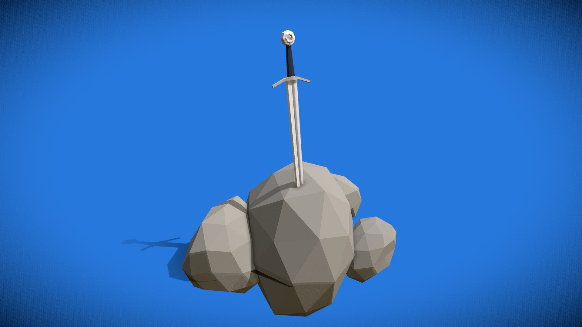 Sword In The Stone - Low Poly - Download Free 3D model by Billy Jackman ...