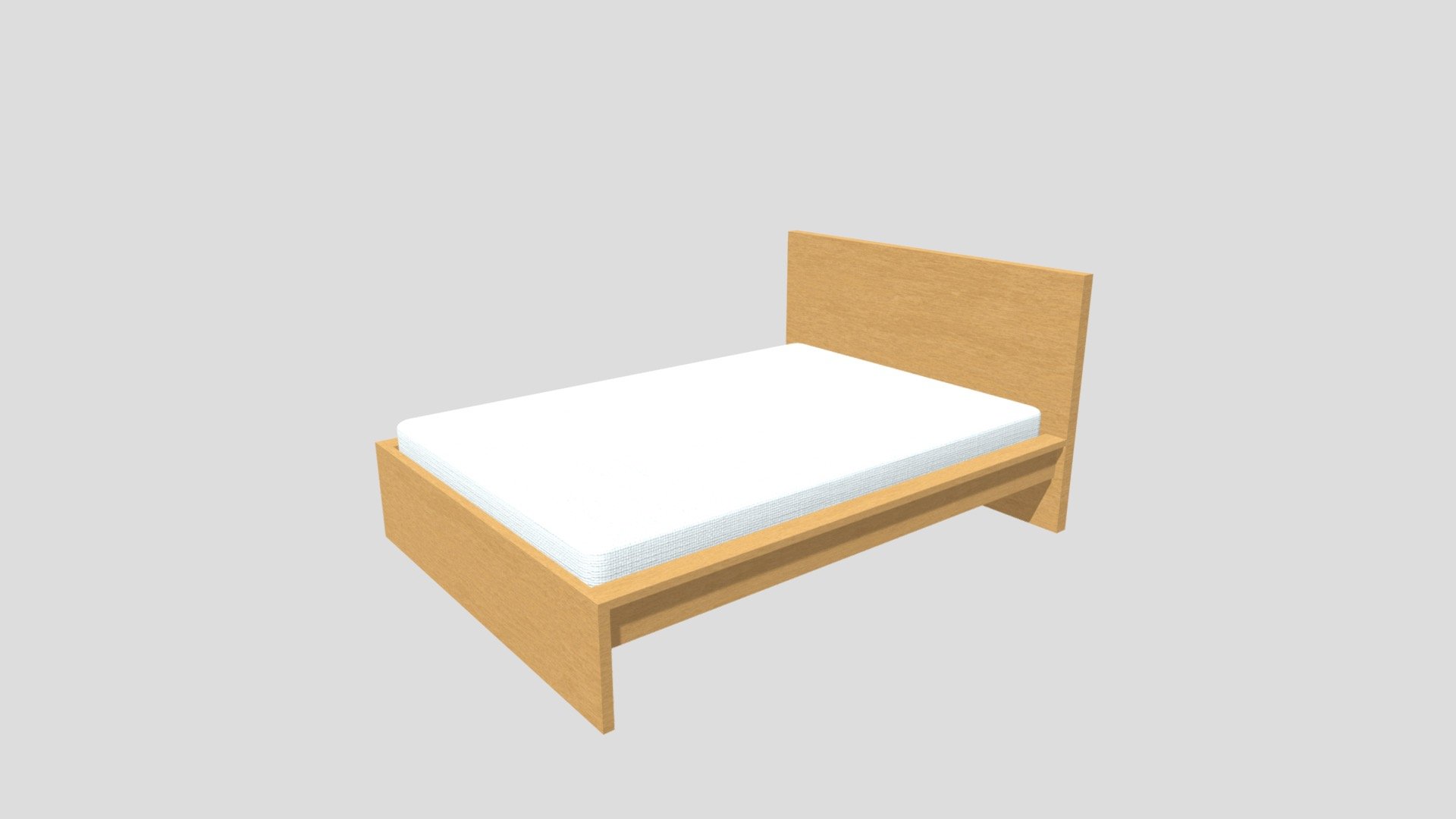Bed Frame - Buy Royalty Free 3D model by Ed+ (@EDplus) [7f62e39 ...
