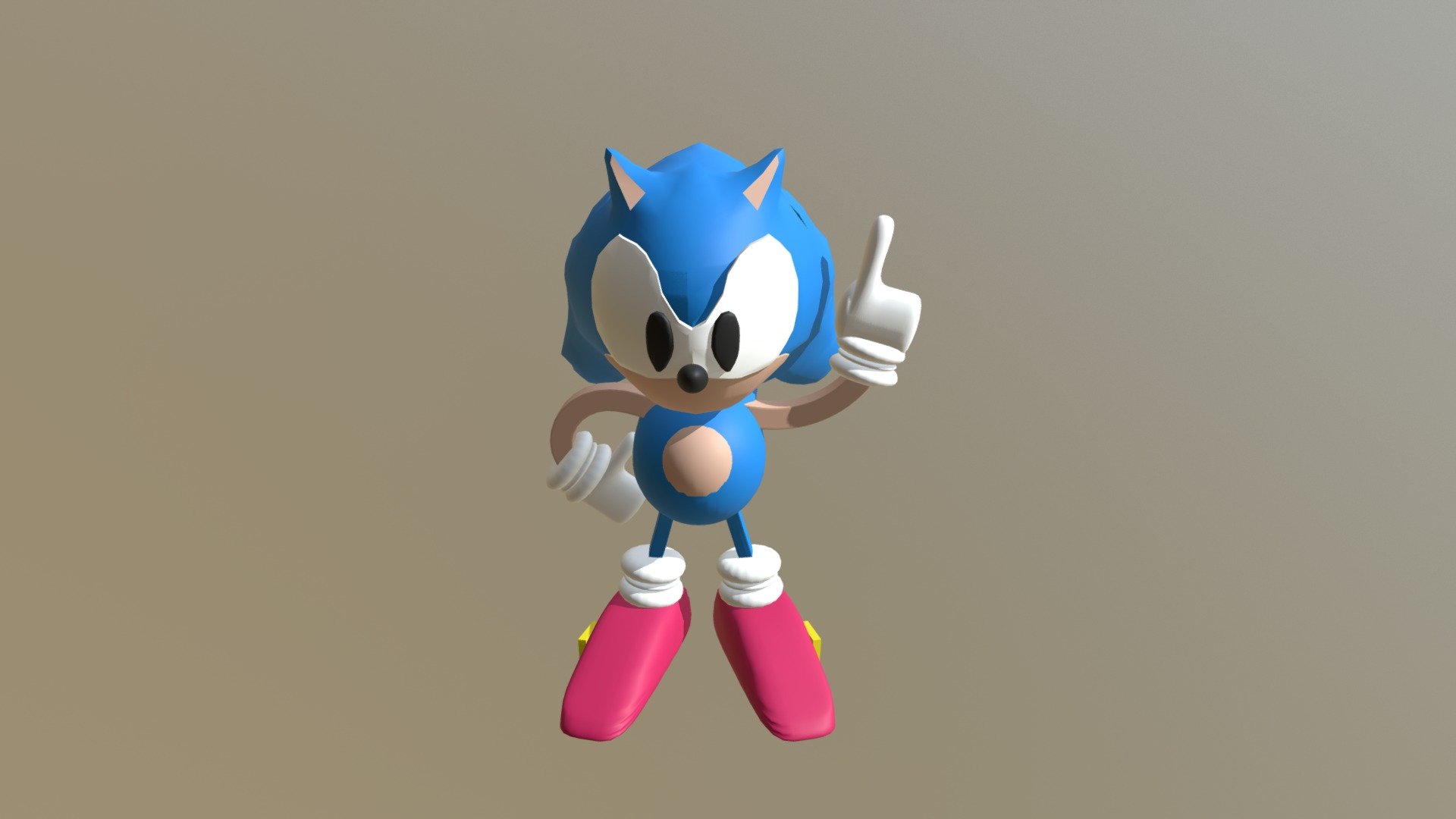 Unit 1 & 2 Project: Sonic (Textured) - 3D model by cedricjsum [7f63f54 ...