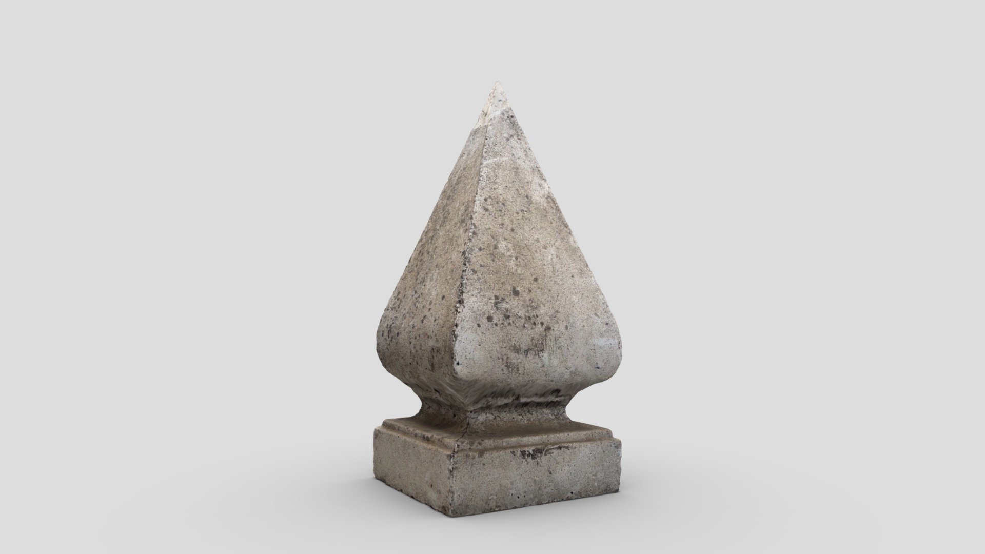 Concrete pointed object - Download Free 3D model by Nick Flatt ...