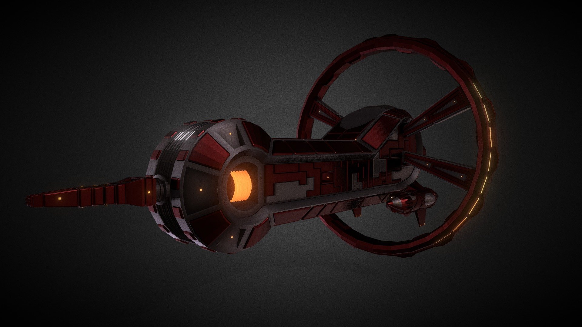 Spaceship - Download Free 3D model by @blue.blender.print (@arobaco ...