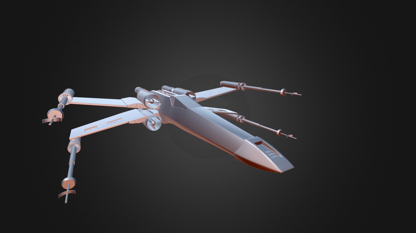 X-wing - model - 3D model by andersdt [7f64f7f] - Sketchfab