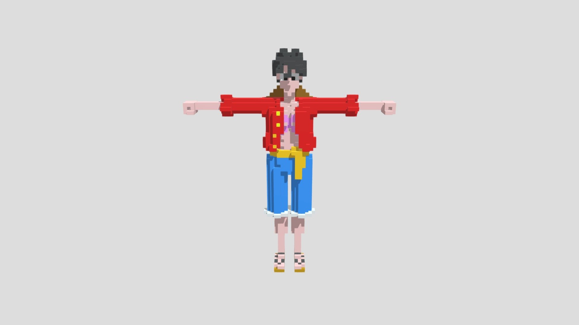 Luffy - 3D model by colombo0718 [7f69f15] - Sketchfab