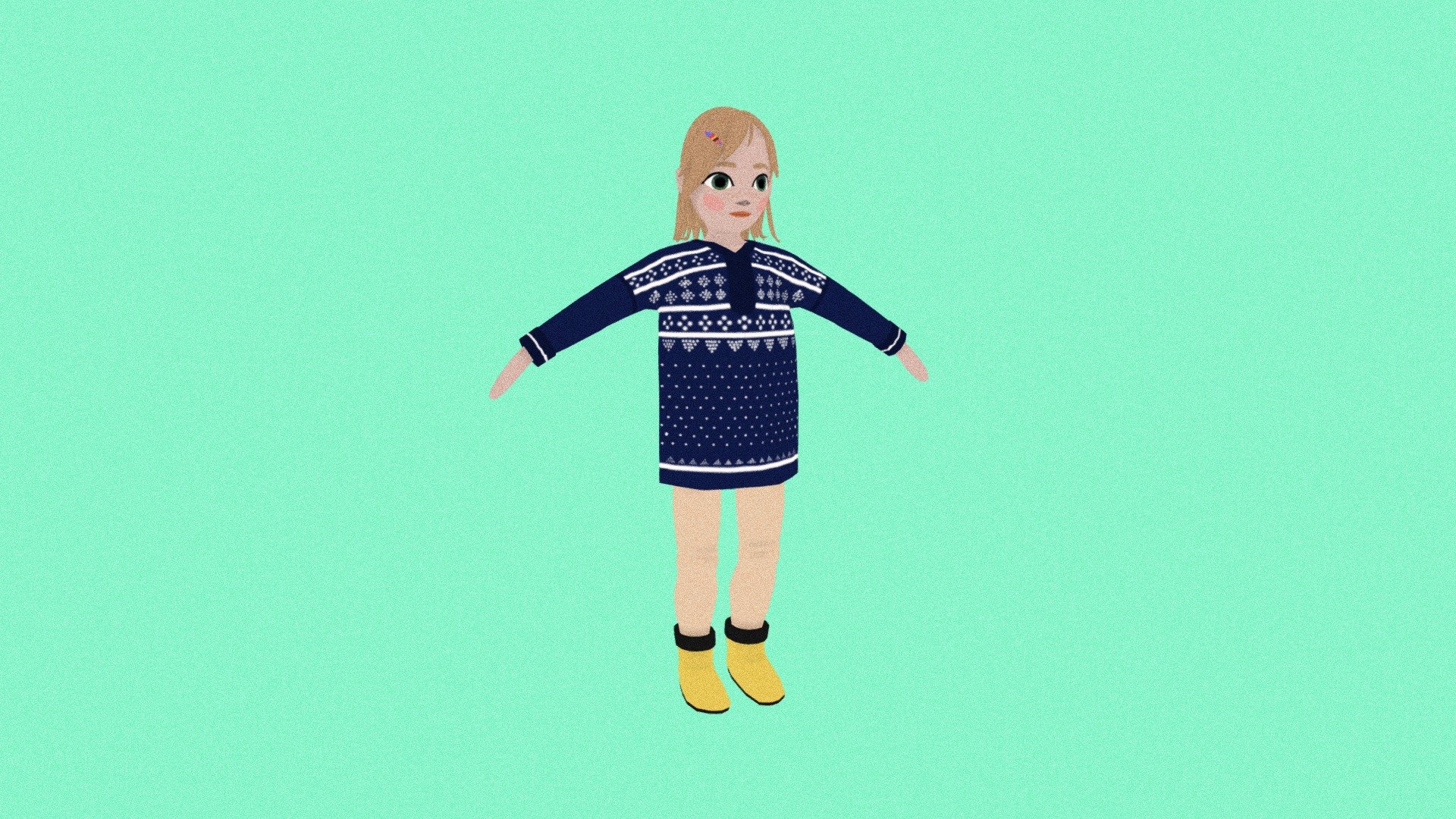 My first ever character - 3D model by einhornkatzhase [7f6c8aa] - Sketchfab